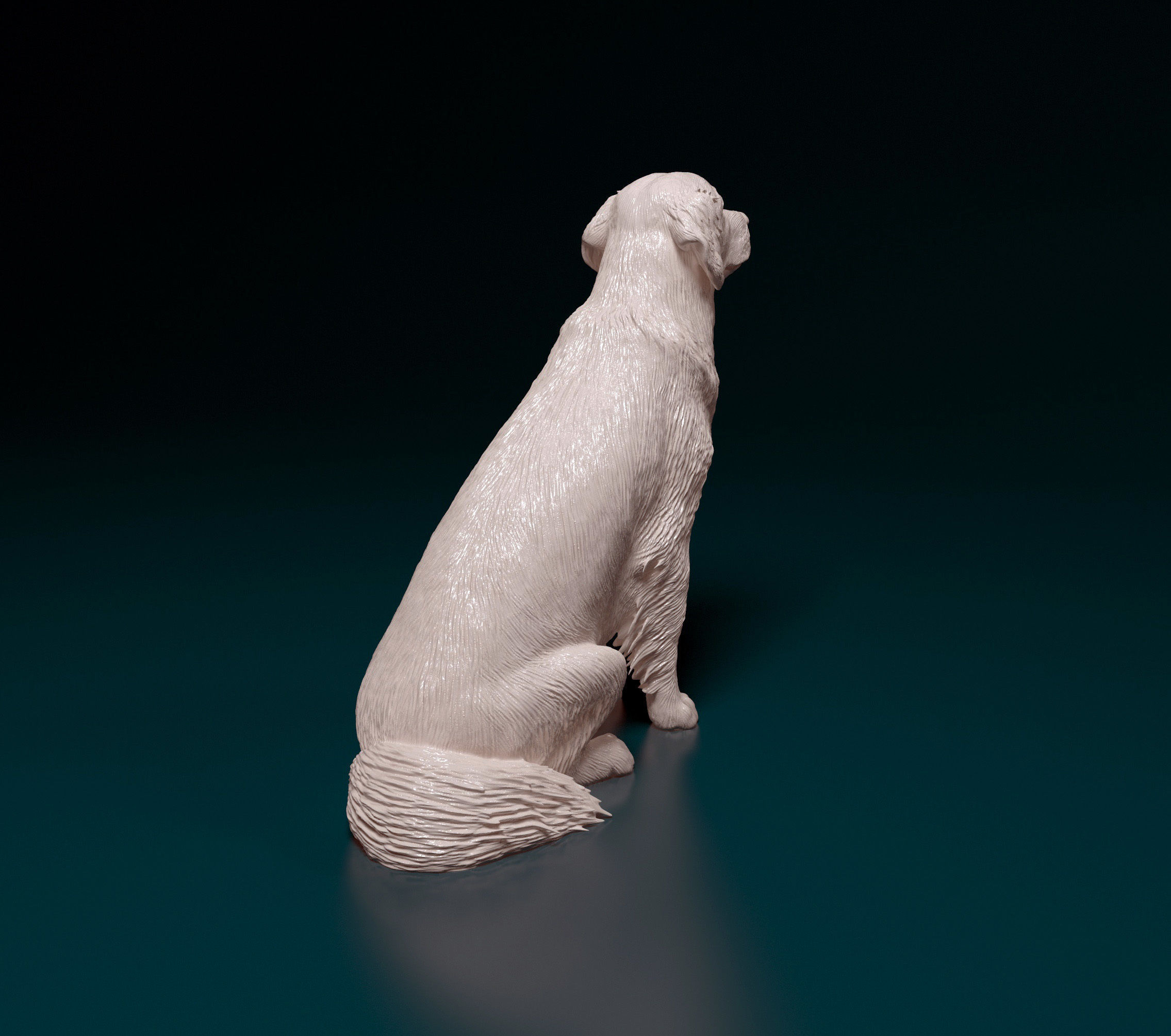 Golden Retriever 3D model 3D printable | CGTrader