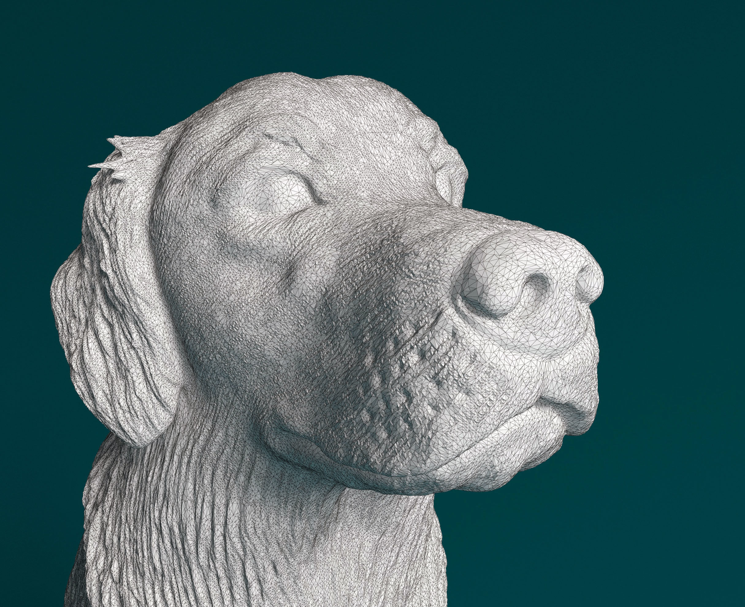 Golden Retriever 3D model 3D printable | CGTrader