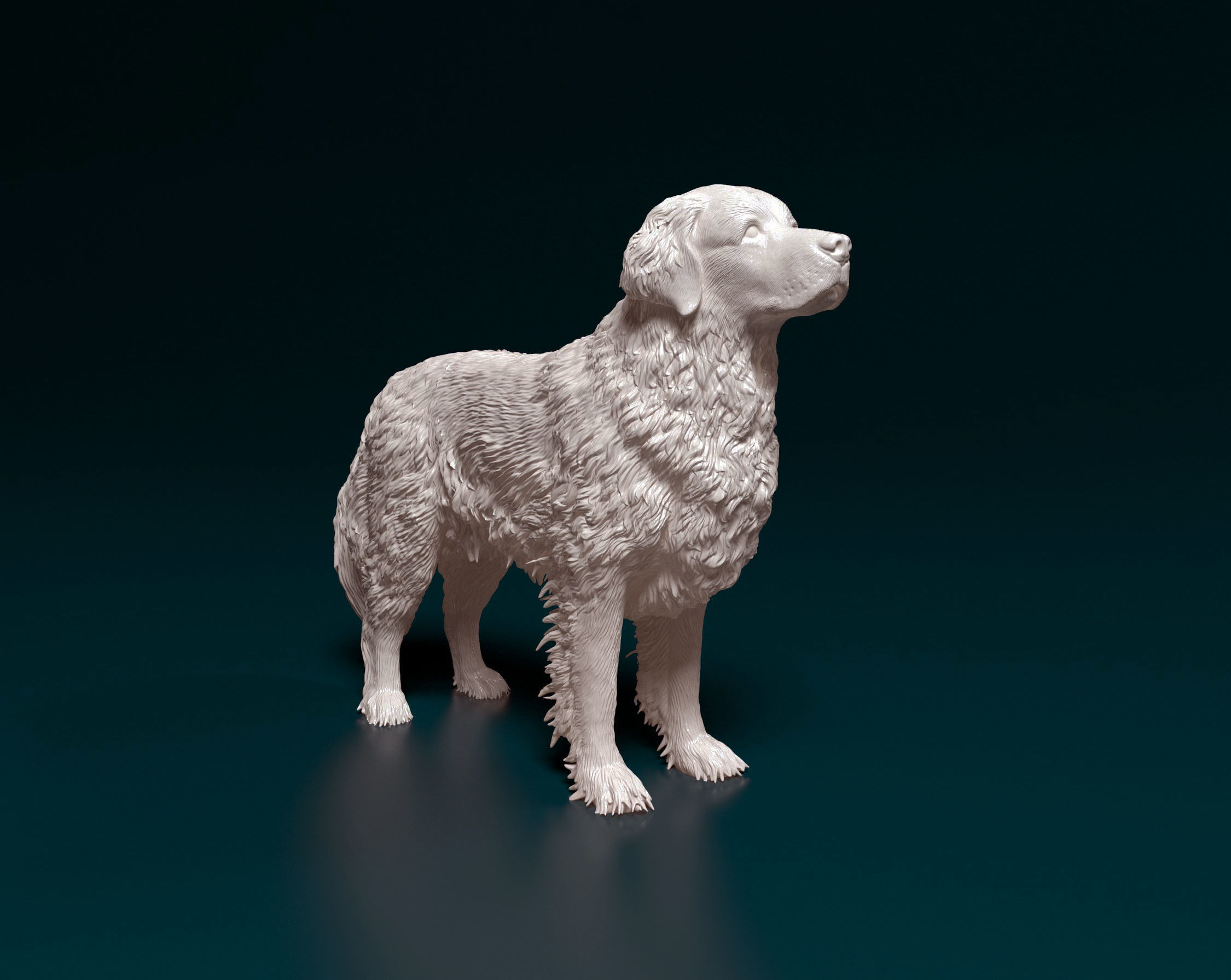Golden Retriever 3D model 3D printable | CGTrader