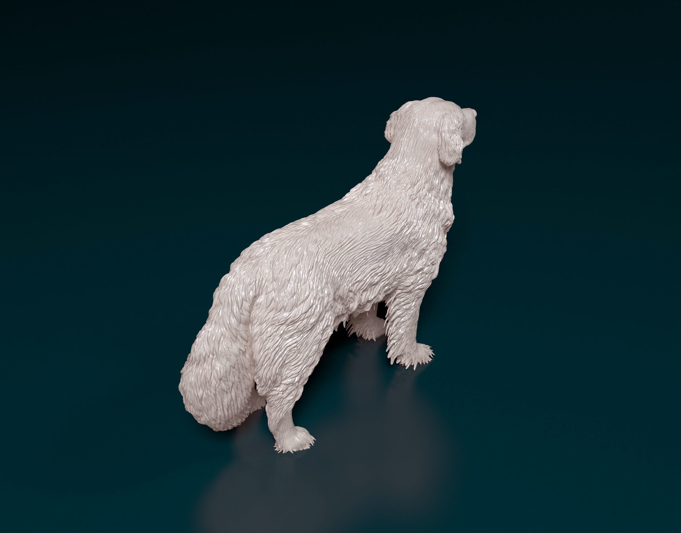 Golden Retriever 3D model 3D printable | CGTrader