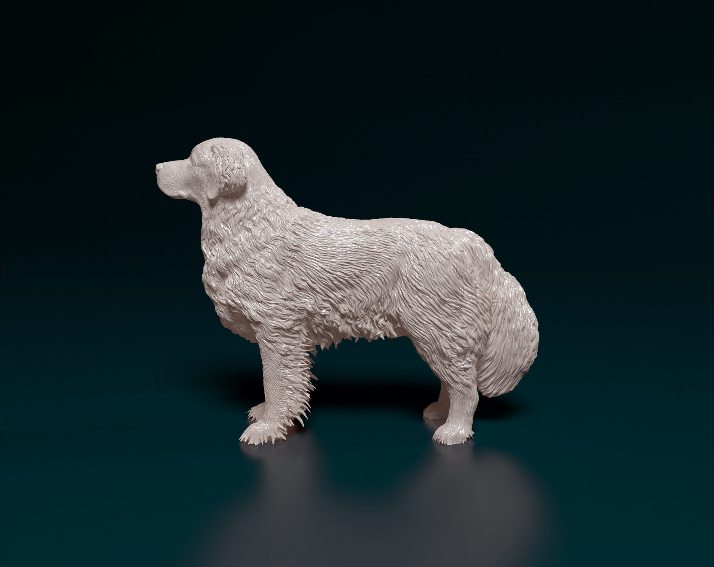 Golden Retriever 3D model 3D printable | CGTrader