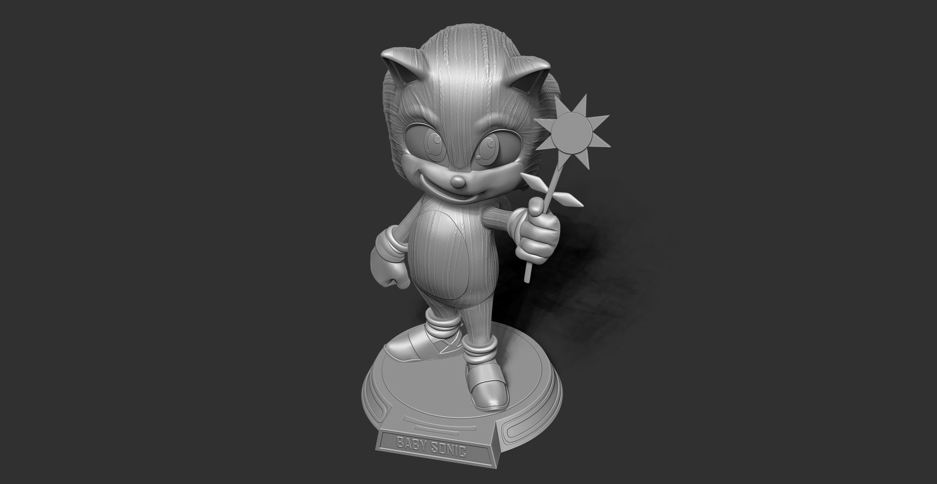 Baby Sonic 3D model 3D printable | CGTrader