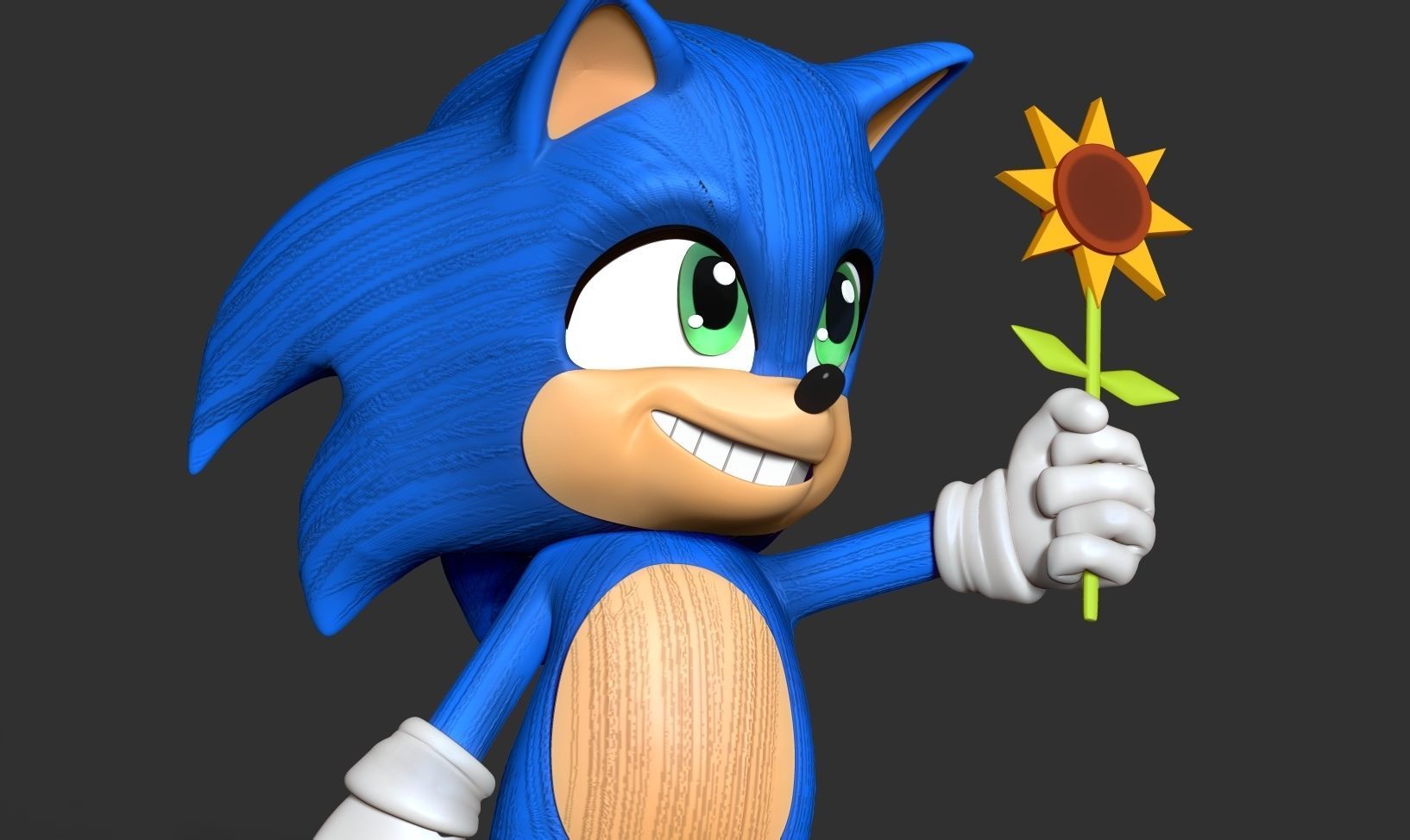 Baby Sonic 3D model 3D printable | CGTrader