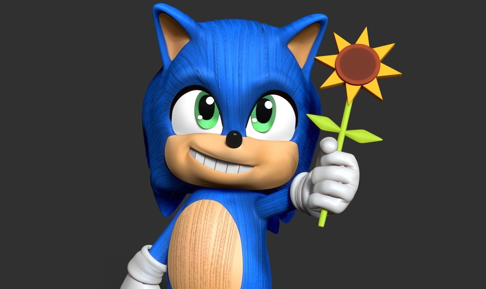 Baby Sonic 3D model 3D printable | CGTrader