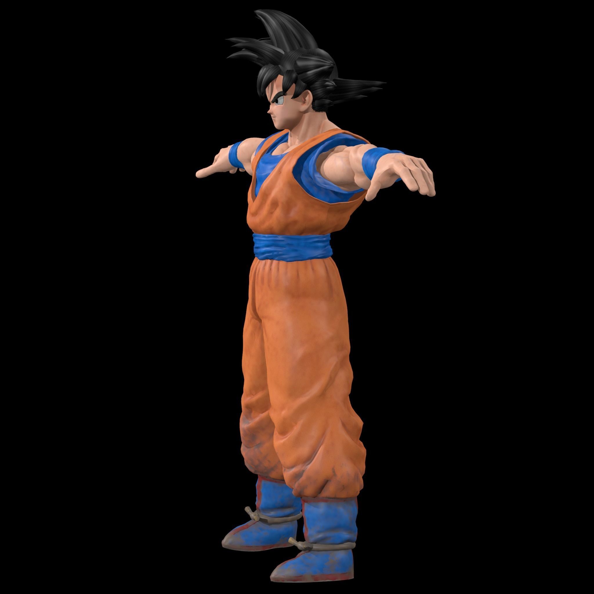 Goku Rigged- Dragon ball z 3D model rigged | CGTrader