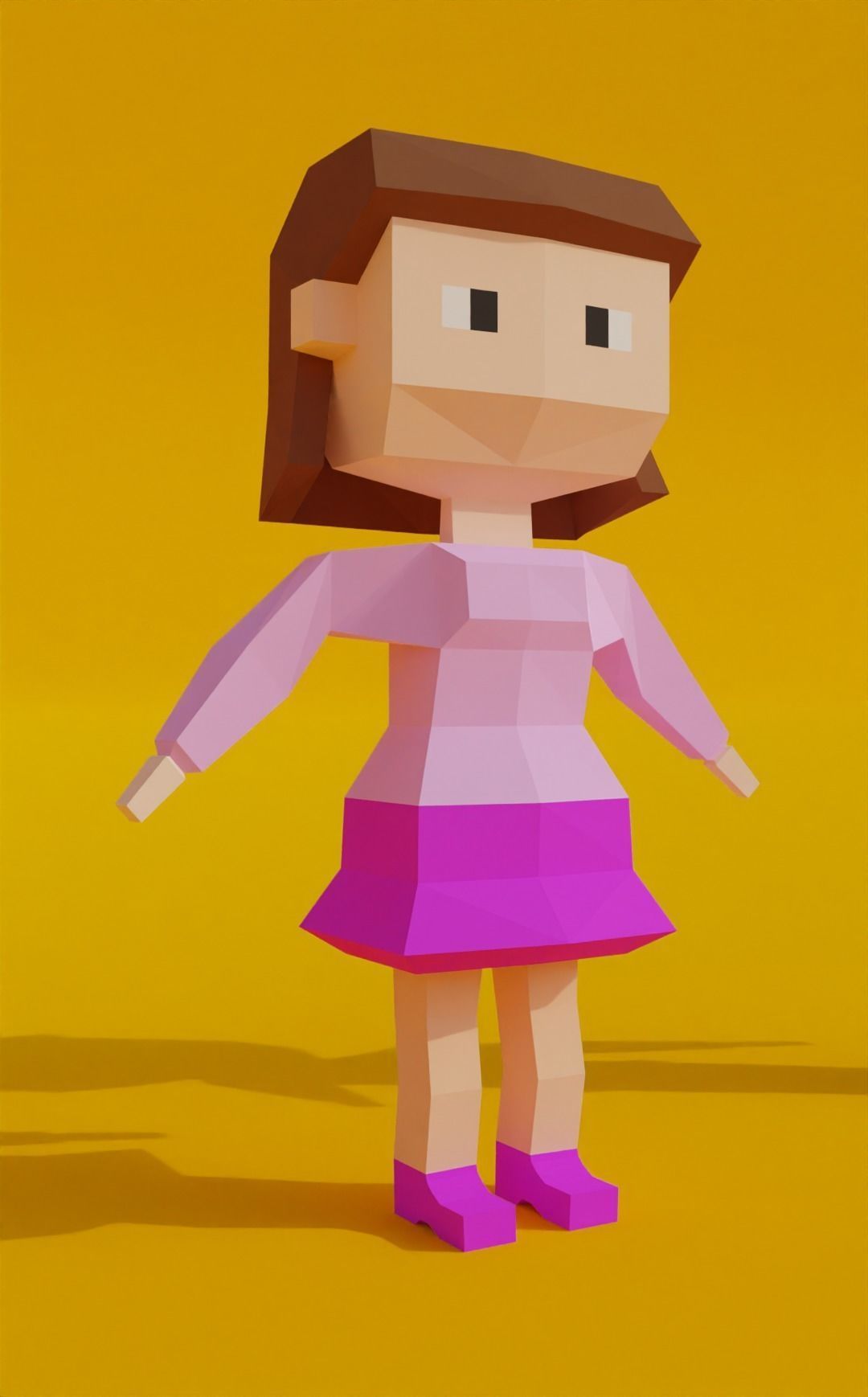 3D model low poly character pack VR / AR / low-poly | CGTrader