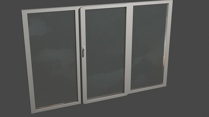 Low poly Plastic window 3D model | CGTrader