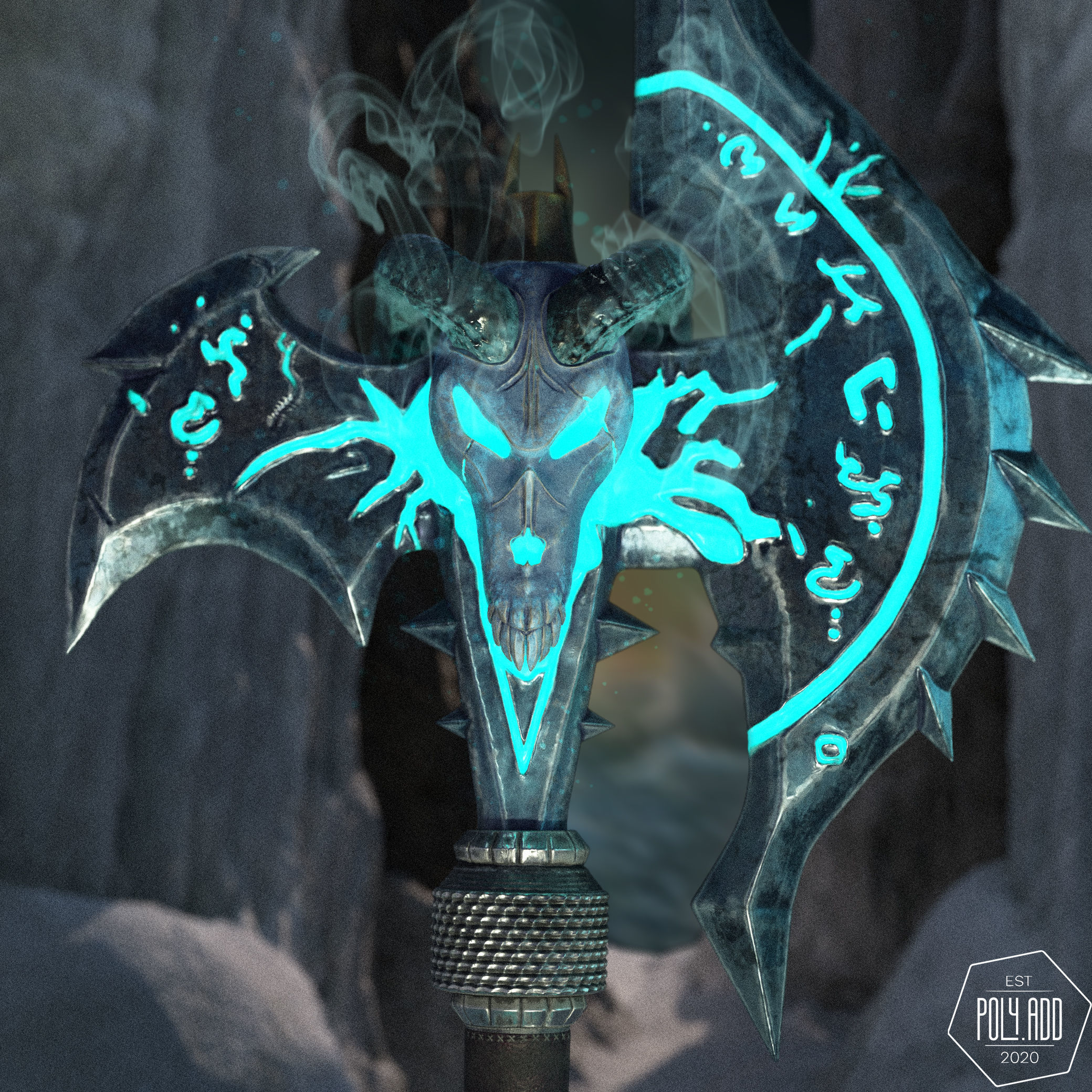 Shadowmourne axe for 3d Printing 3D model 3D printable | CGTrader