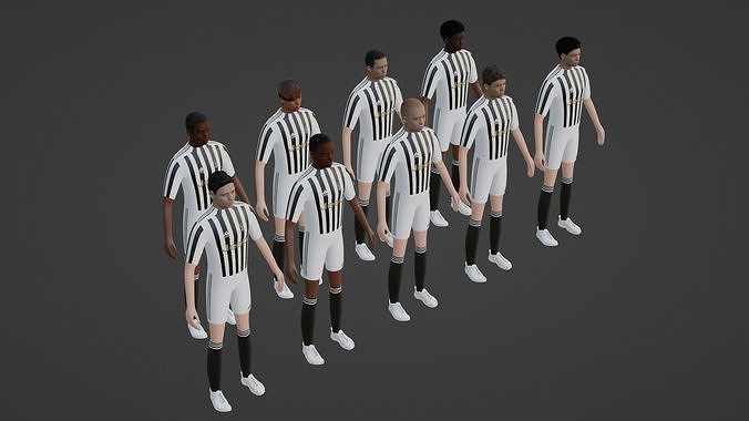 3D model Juventus - Team VR / AR / low-poly | CGTrader