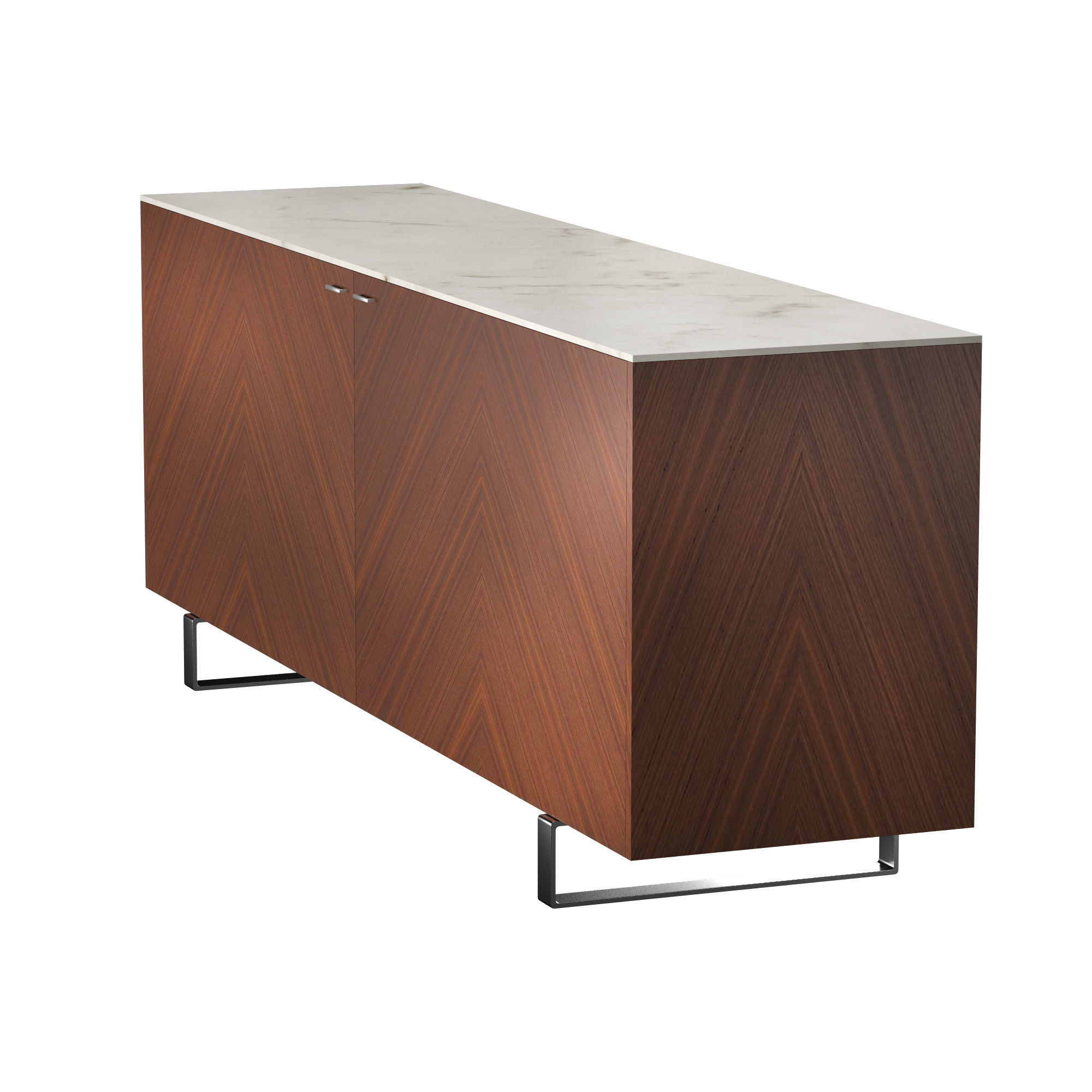 COPLAN 2 sideboard with marble top and metal legs 3D model | CGTrader