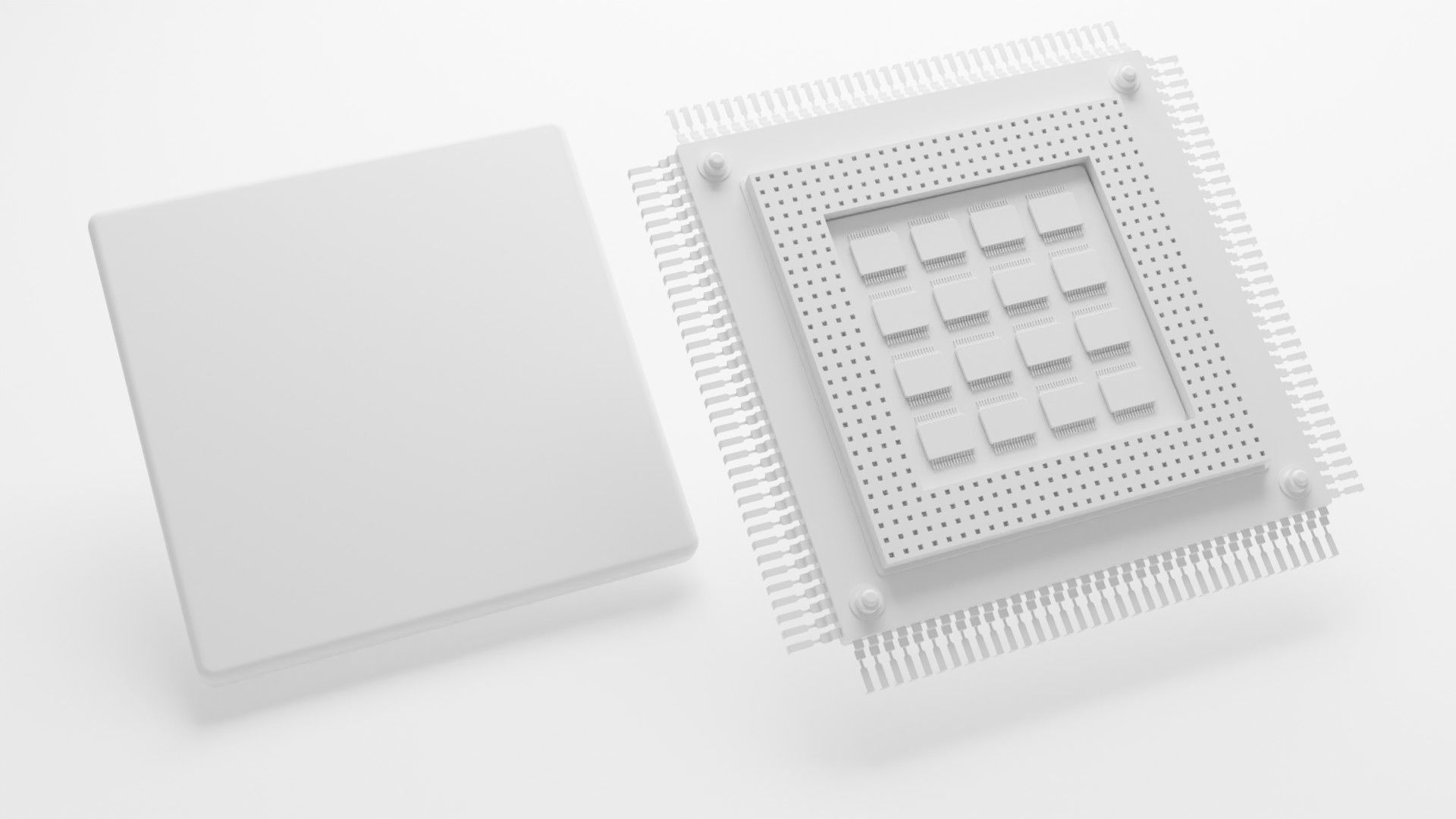 chip-cpu amd ryzen processor 3D model | CGTrader