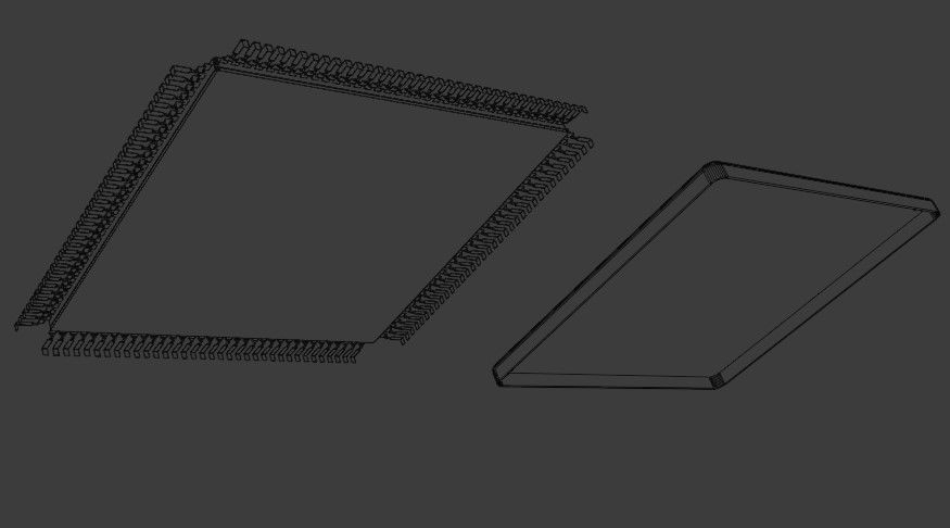 chip-cpu amd ryzen processor 3D model | CGTrader
