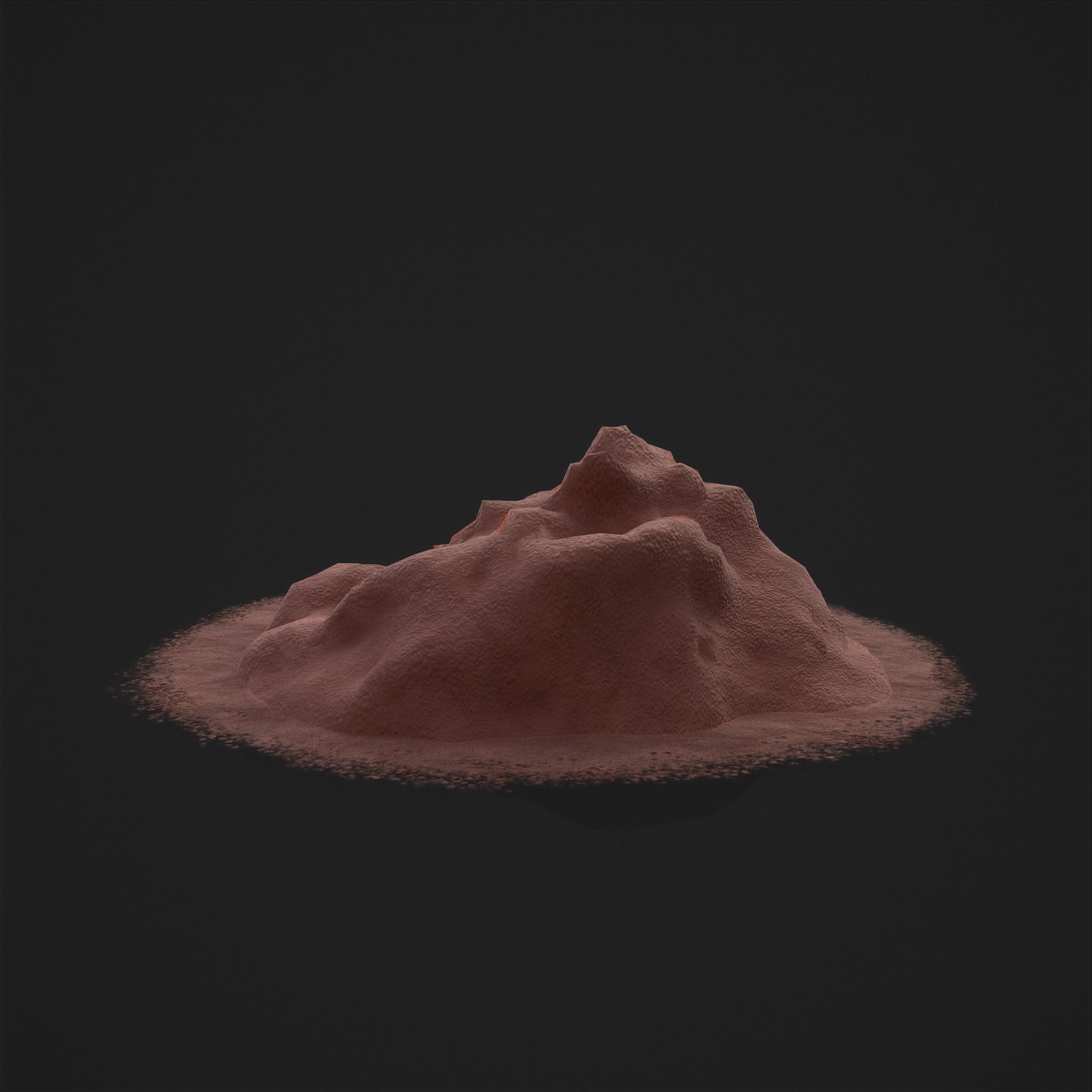 3D model Cocoa Powder Piles VR / AR / low-poly | CGTrader