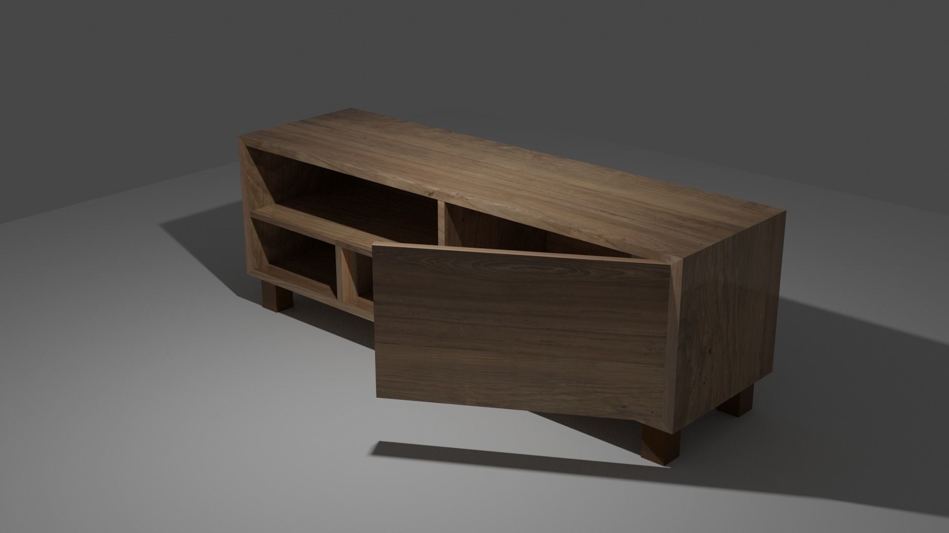 Cabinet sideboard free VR / AR / low-poly 3D model animated | CGTrader