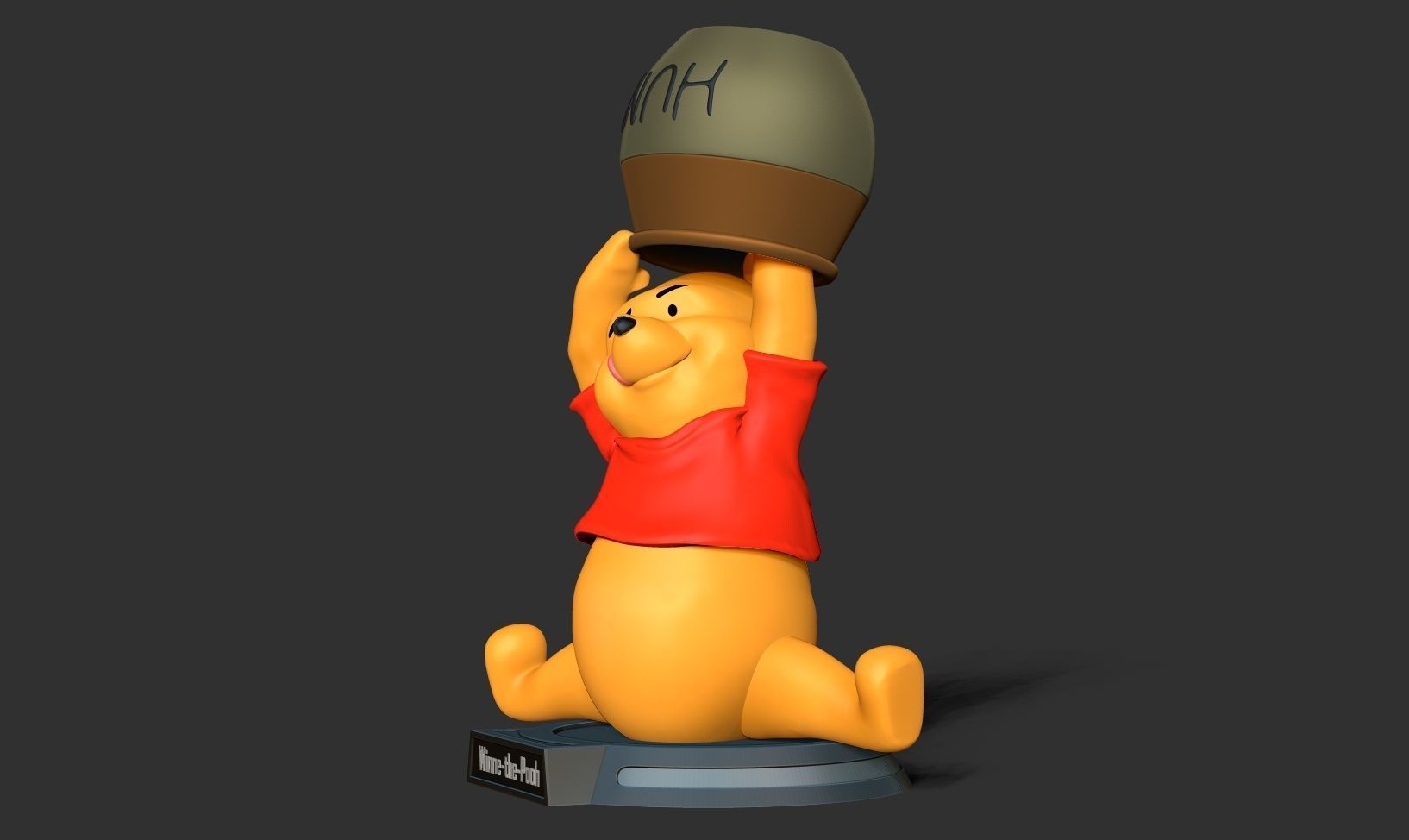 Winnie - the - Pooh 3D model 3D printable | CGTrader