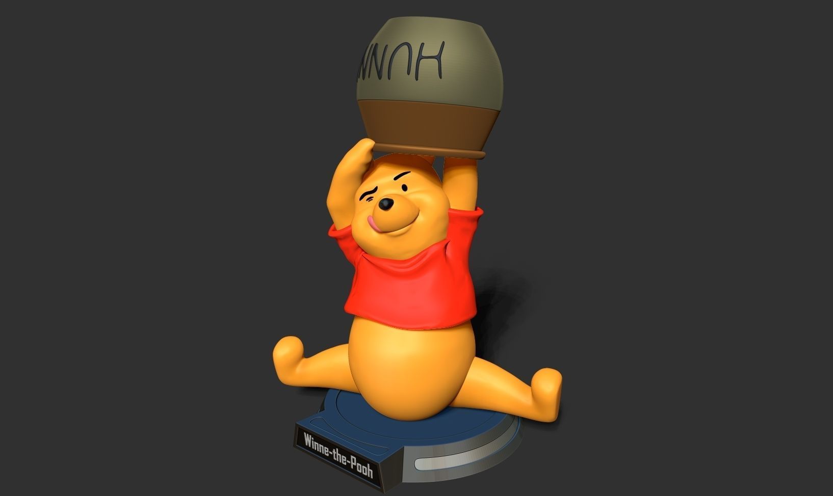Winnie - the - Pooh 3D model 3D printable | CGTrader