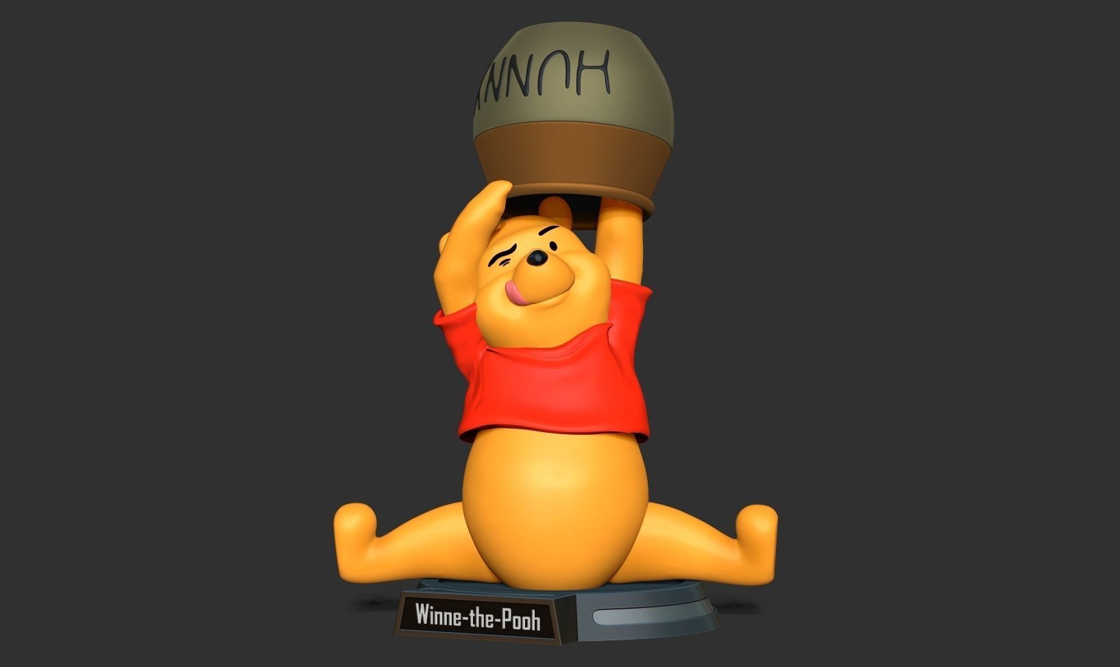Winnie - the - Pooh 3D model 3D printable | CGTrader
