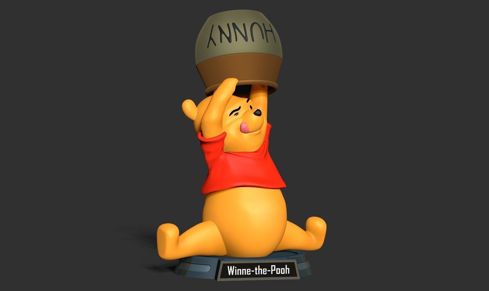 Winnie - the - Pooh 3D model 3D printable | CGTrader