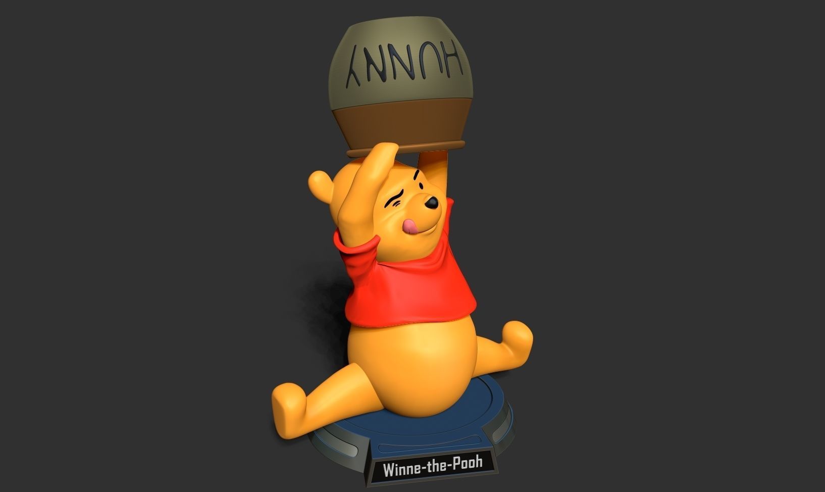Winnie - the - Pooh 3D model 3D printable | CGTrader