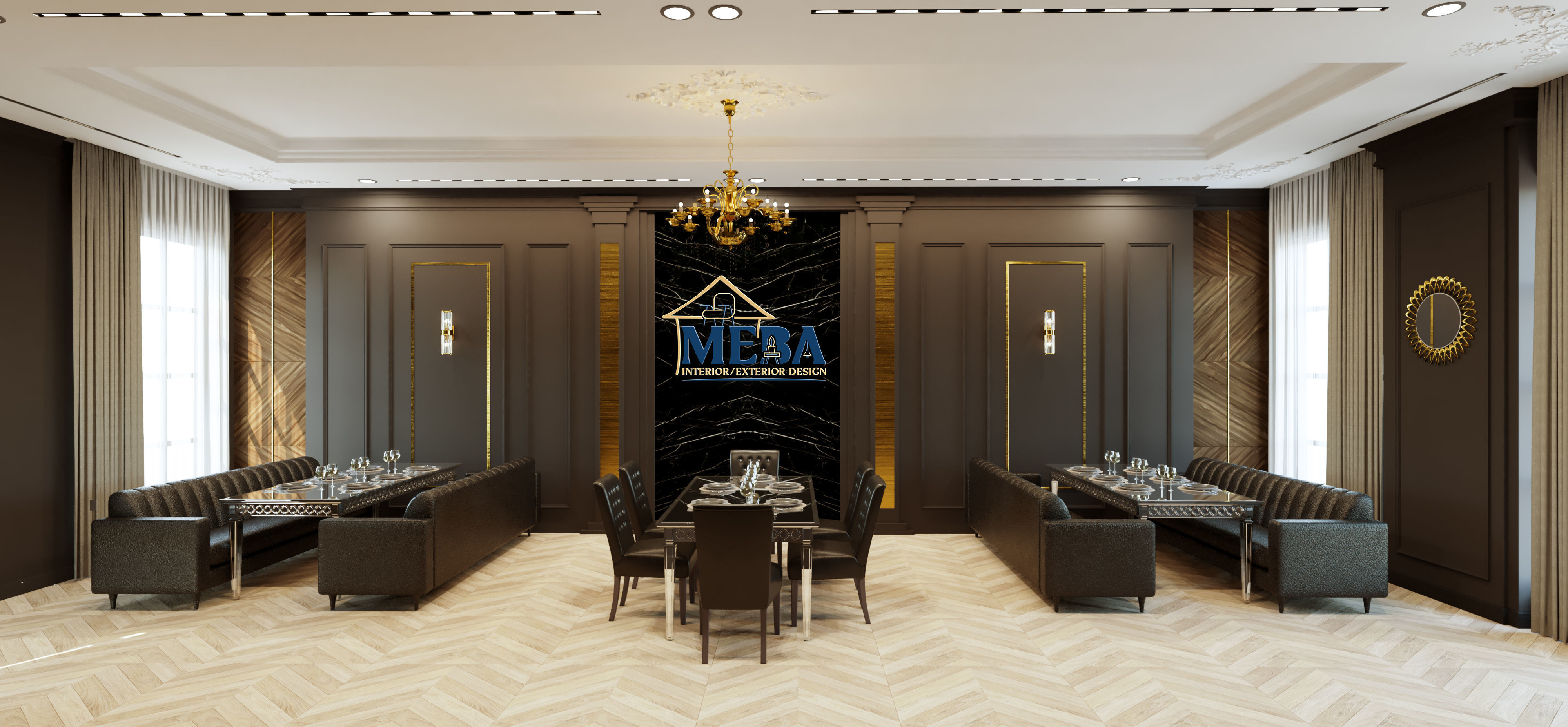 A VIP Restaurant 3d model with classic style 3D model | CGTrader