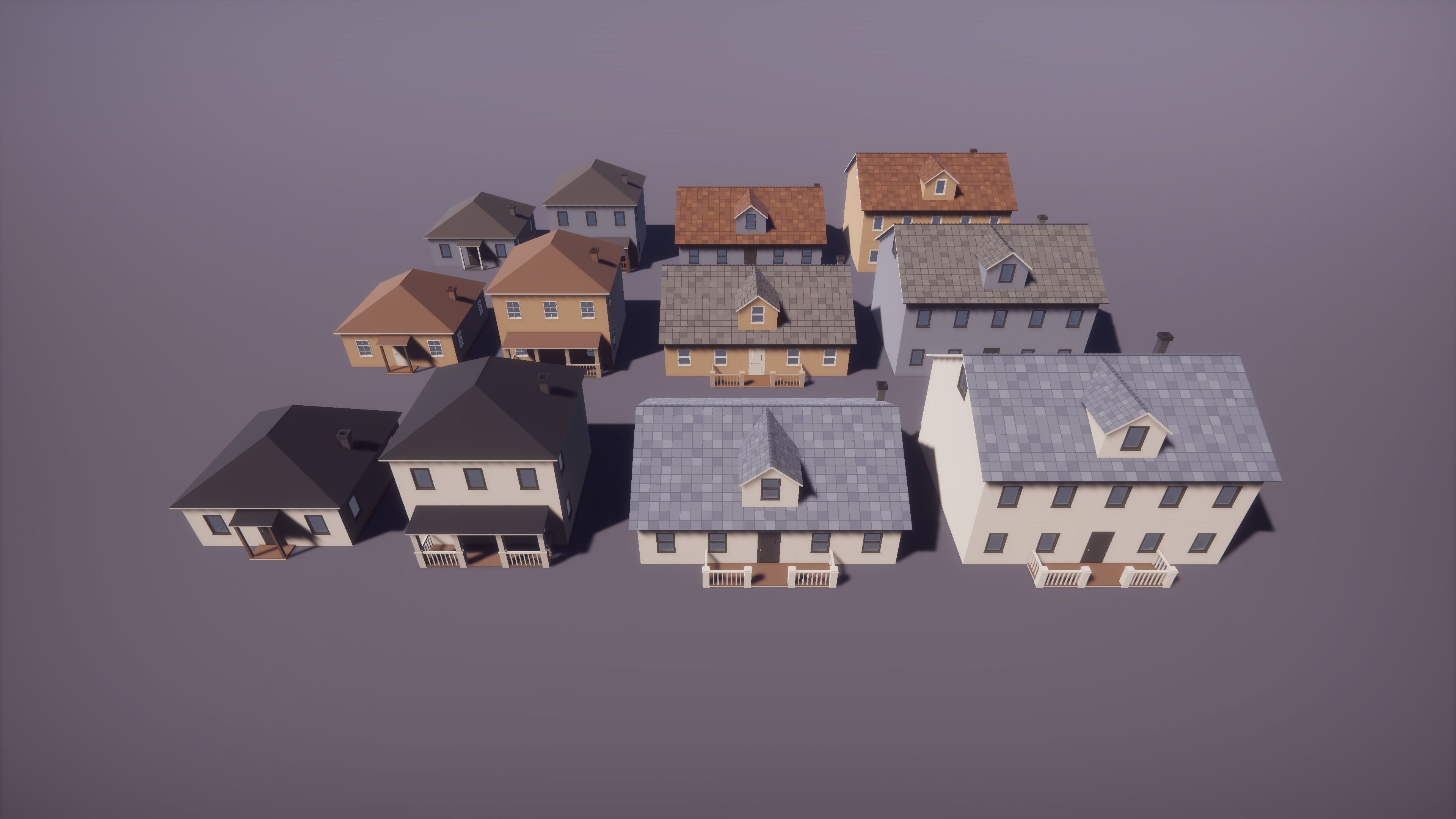 3D model Low Poly House Interior and Exterior VR / AR / low-poly | CGTrader