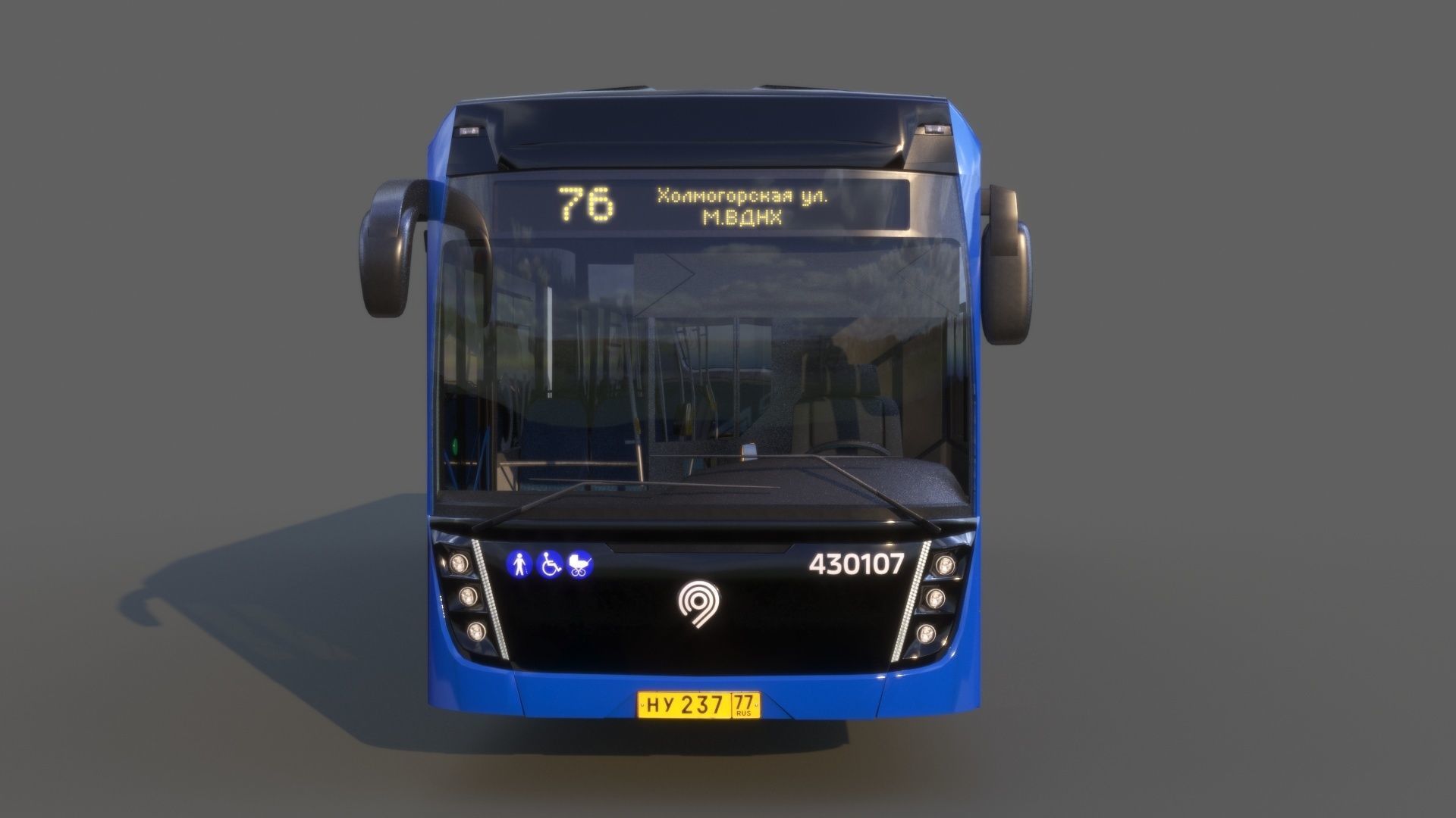 Electric Bus KamAZ 6282 Nefaz 5299 3D model | CGTrader