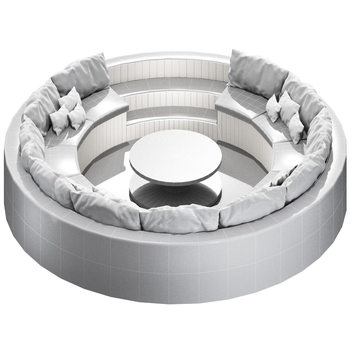 Outdoor Seating-wooden 3D model | CGTrader