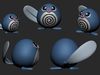 Pokemon - Poliwag with 2 poses 3D model 3D printable | CGTrader