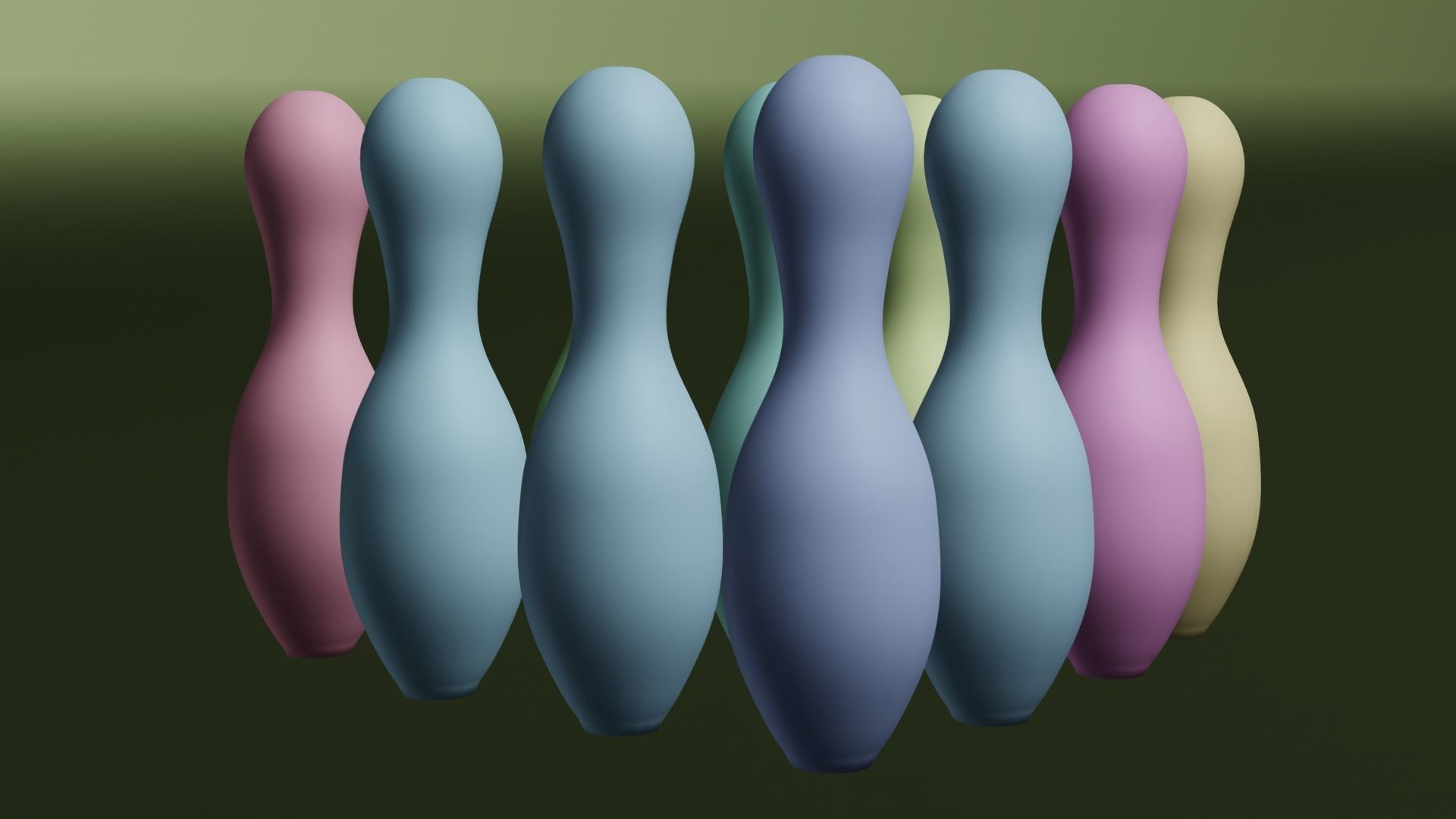 BOWLING PINS free 3D model | CGTrader