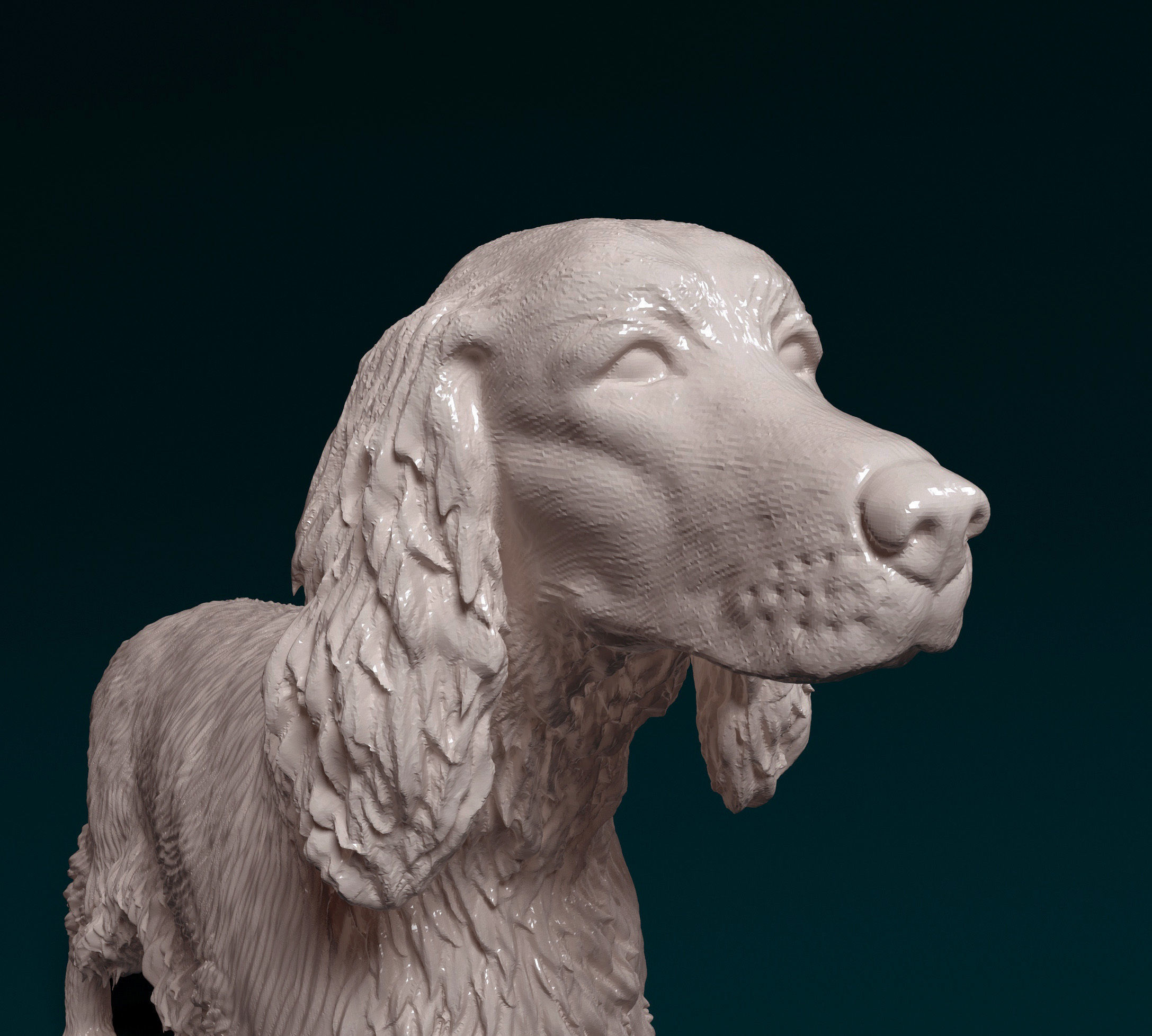 Irish red setter 3D model 3D printable | CGTrader