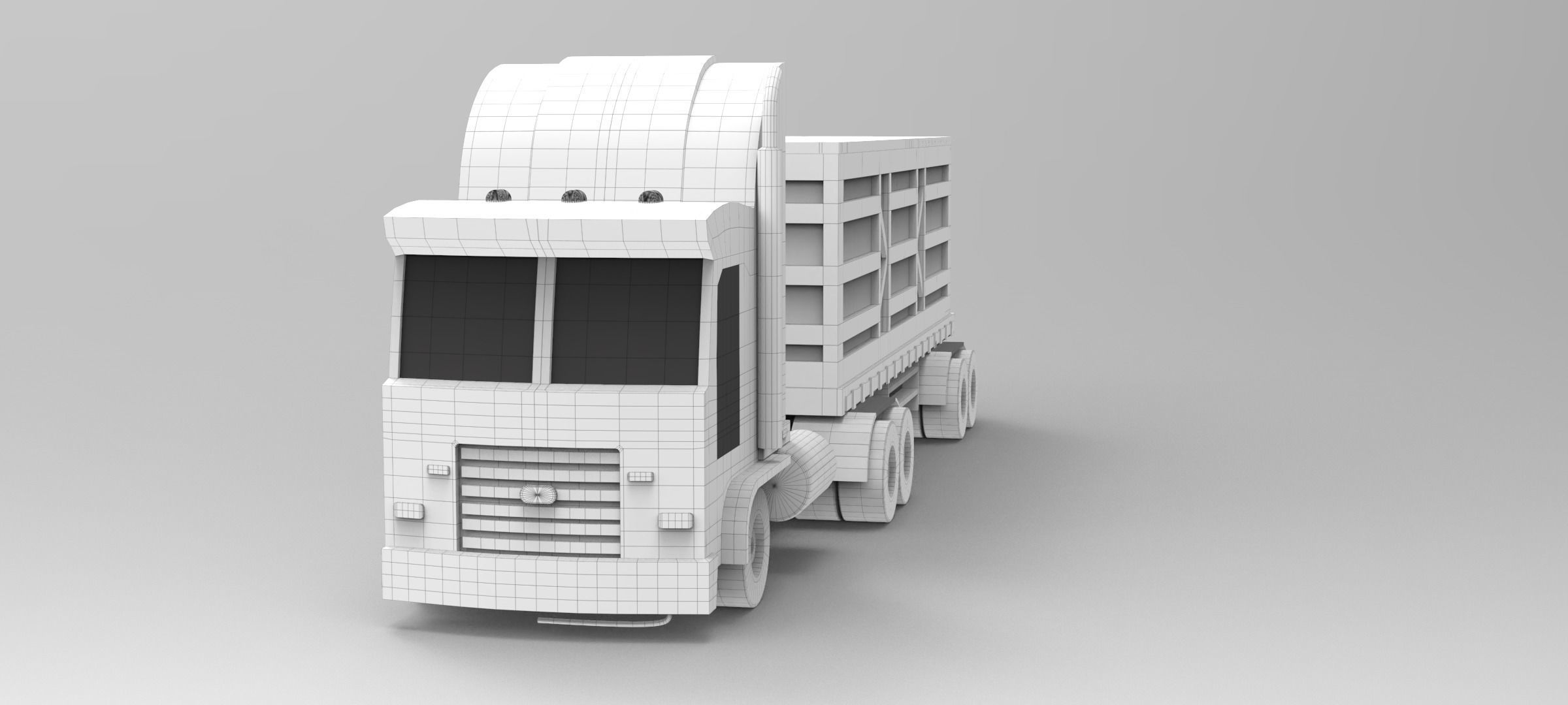Transport Truck 3D free VR / AR / low-poly 3D model | CGTrader