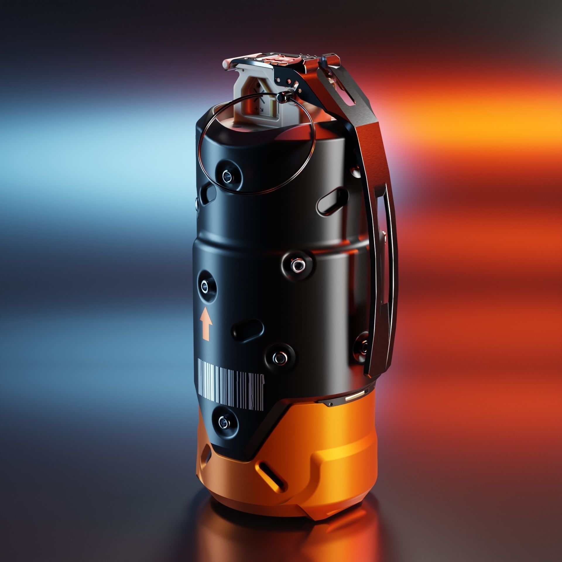 Toxic Sci-fi Grenade 3D model | CGTrader