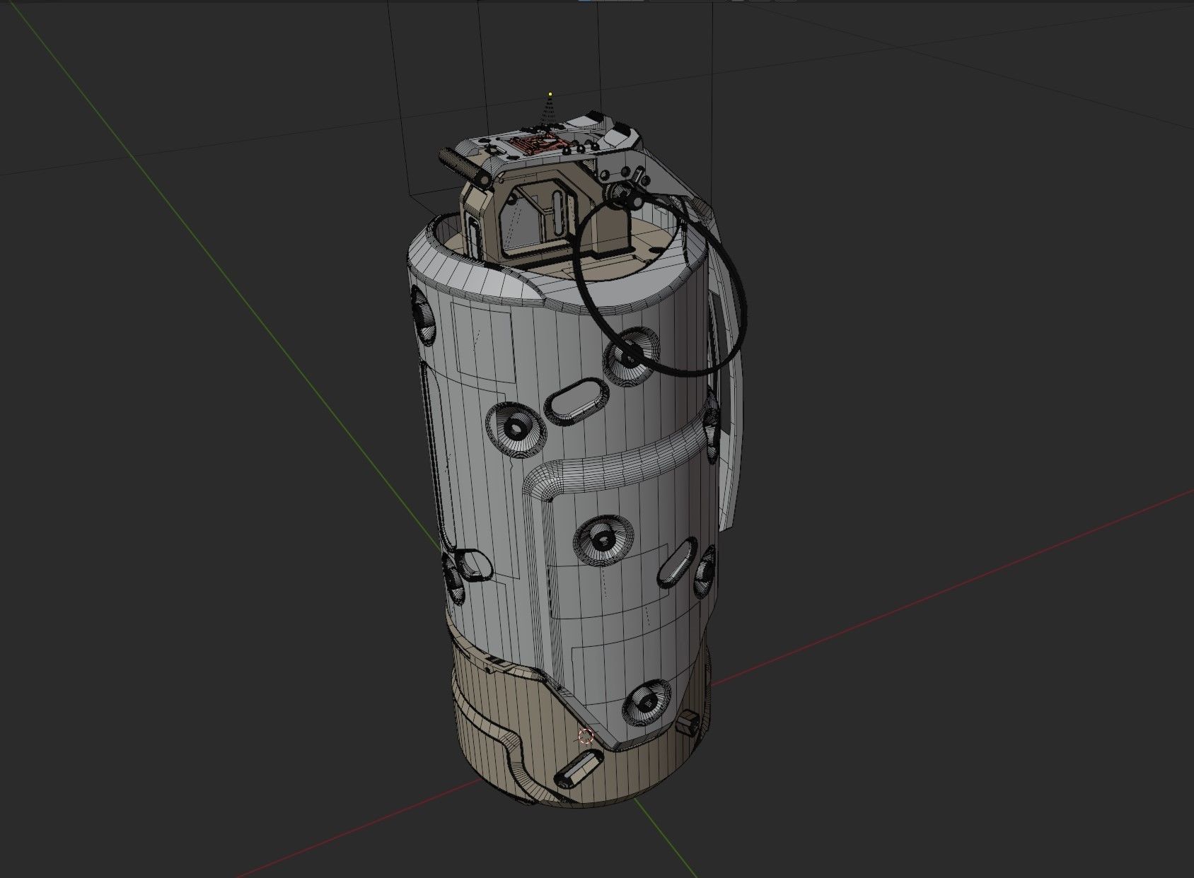 Toxic Sci-fi Grenade 3D model | CGTrader