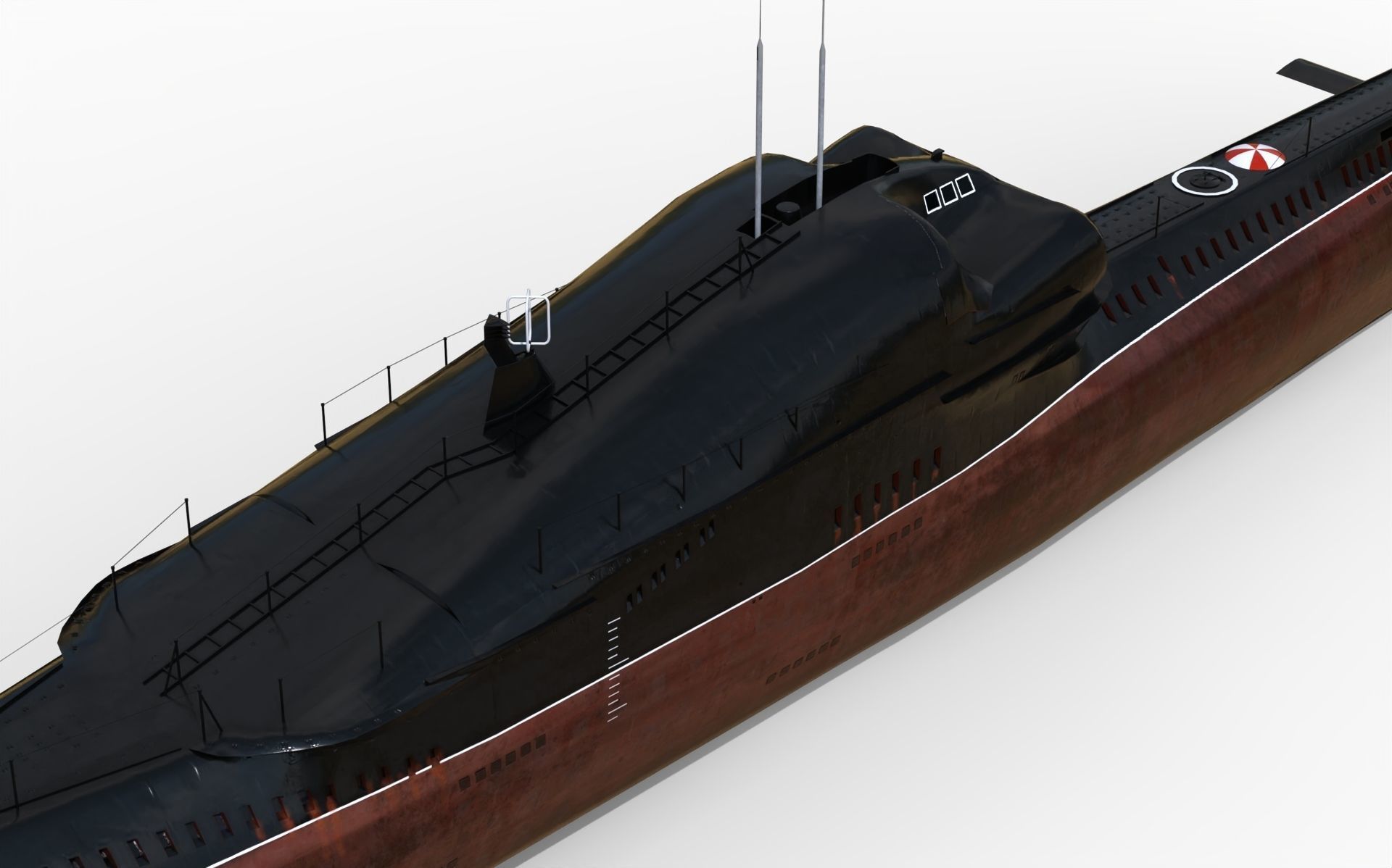 Project 665 Whiskey Long Bin submarine 3D model | CGTrader