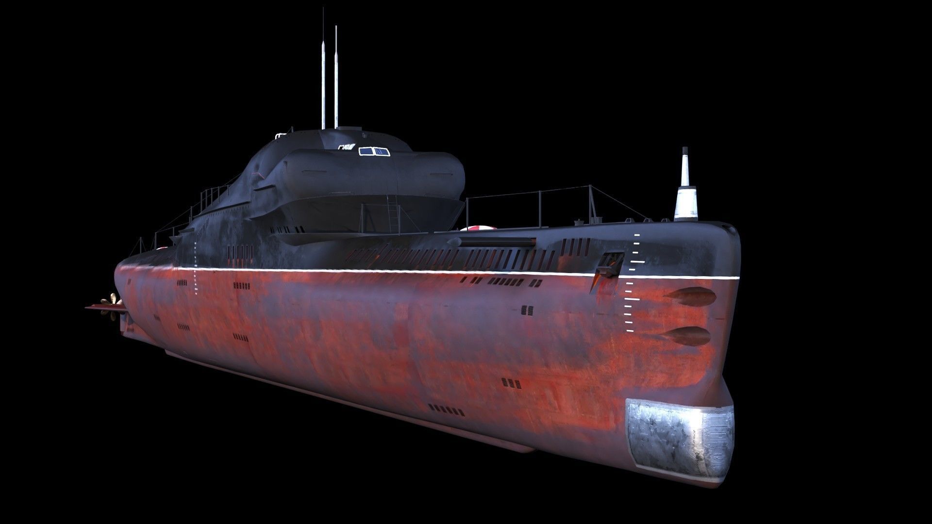Project 665 Whiskey Long Bin submarine 3D model | CGTrader