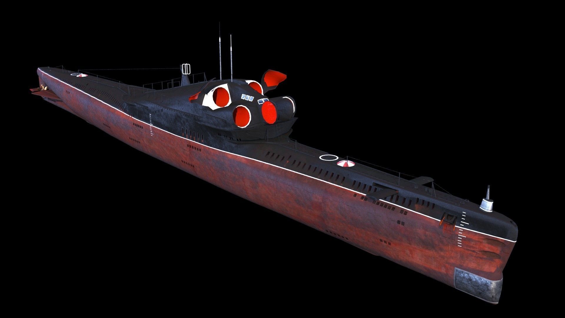 Project 665 Whiskey Long Bin submarine 3D model | CGTrader