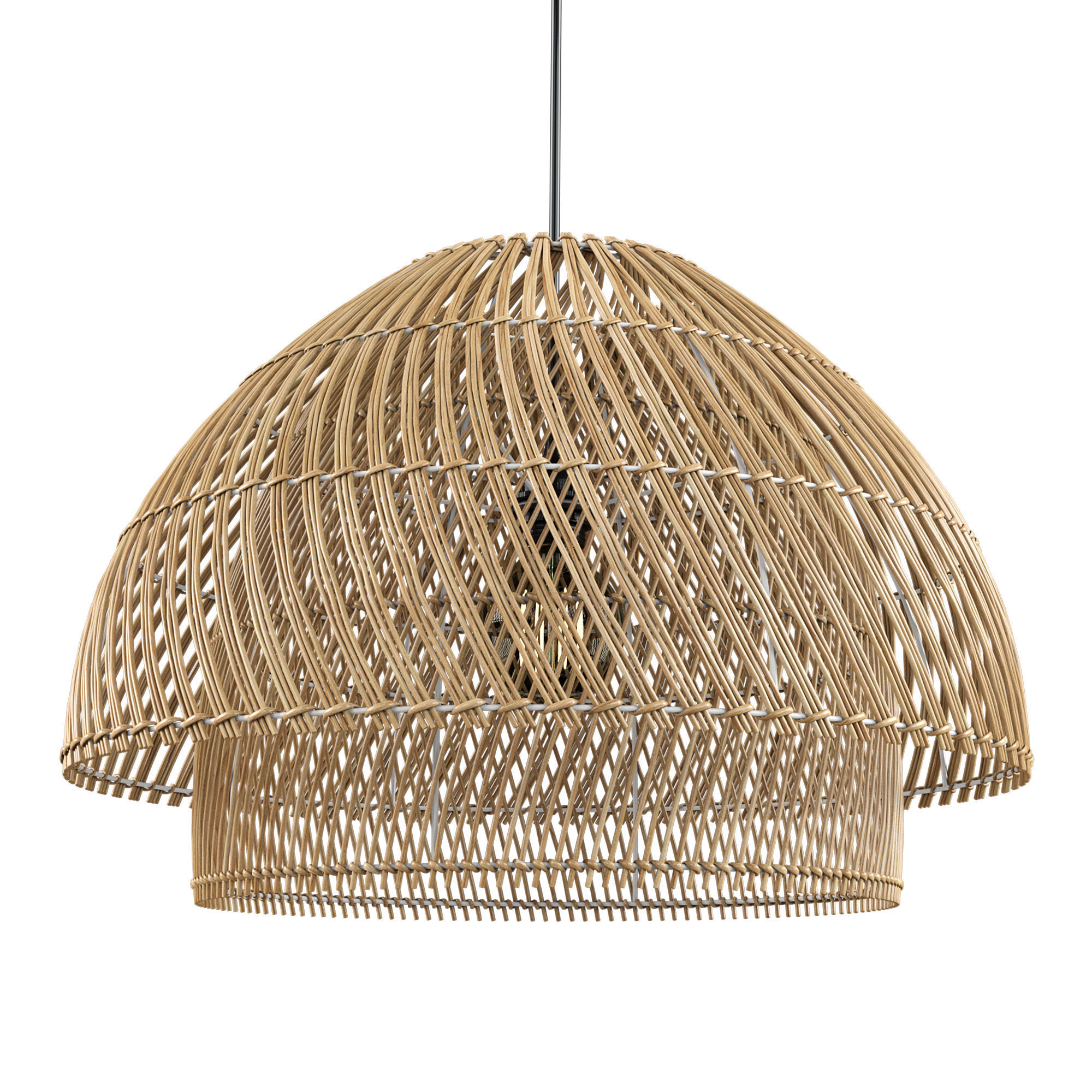 Java Layered Pendant Lamp Shade 3D model | CGTrader
