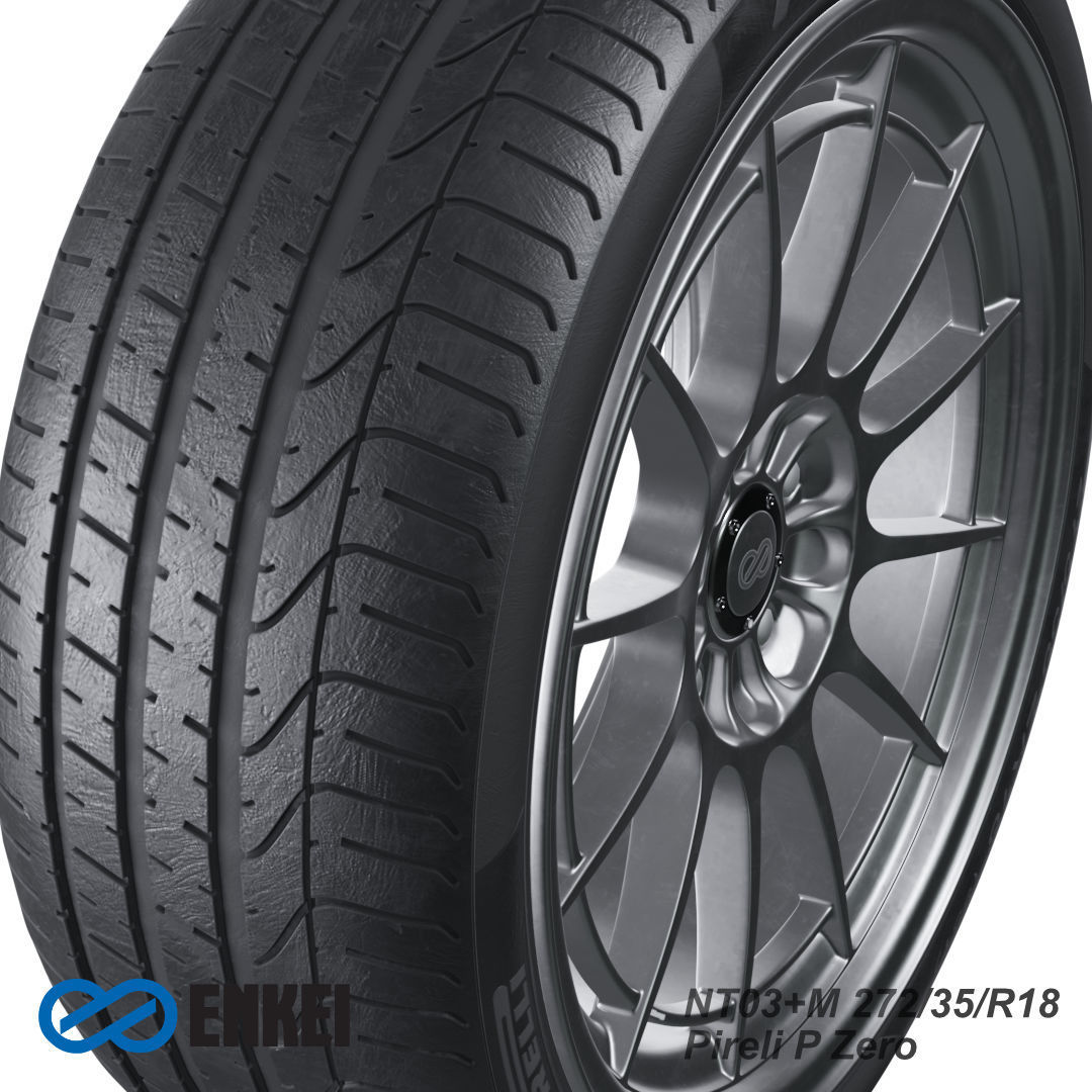 Enkei NT03-M with Pirelli P-Zero Wheels 3D model | CGTrader