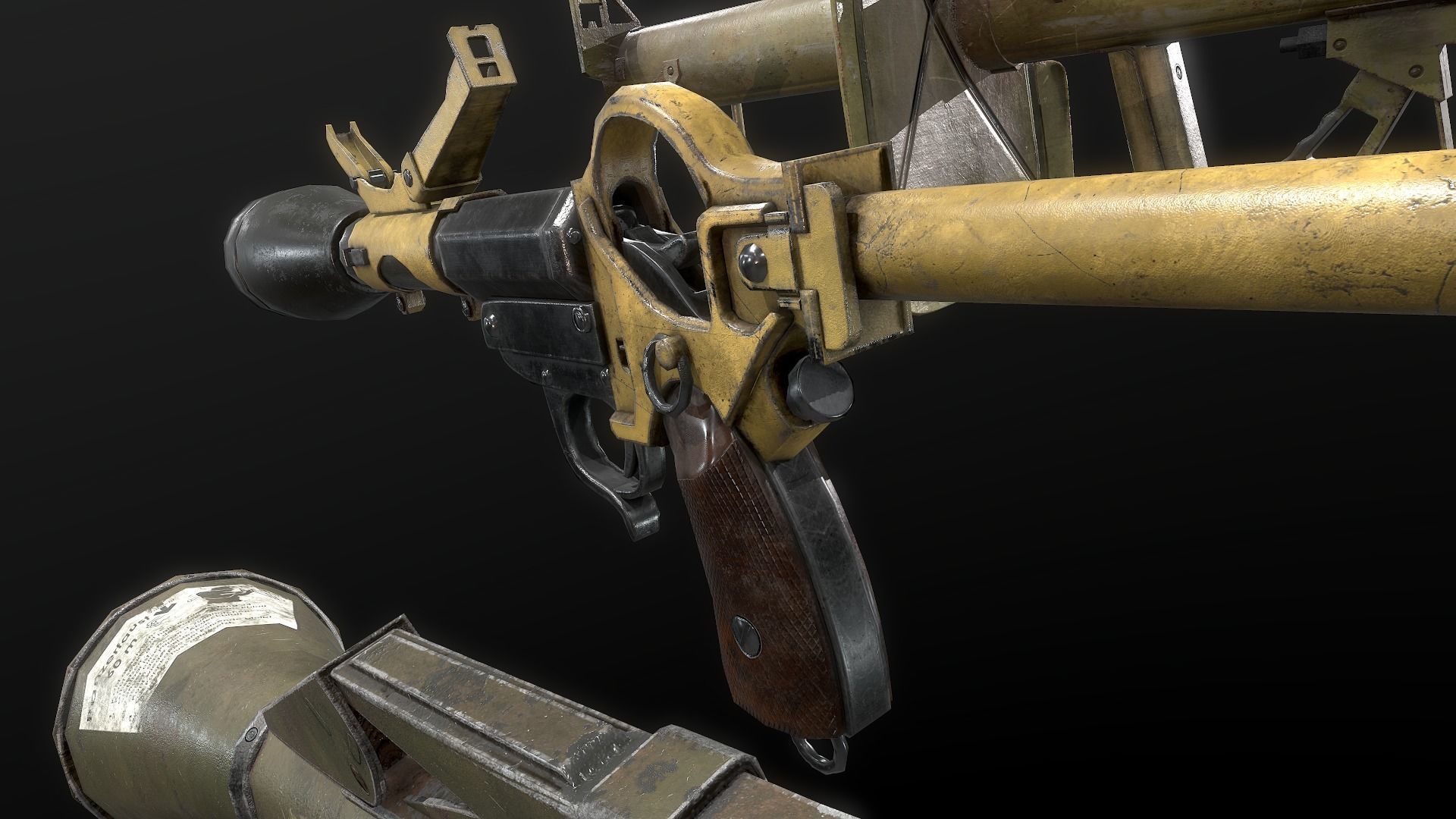 3D Model Collection WW2 Rocket Launcher Weapons PACK VR / AR / low-poly ...