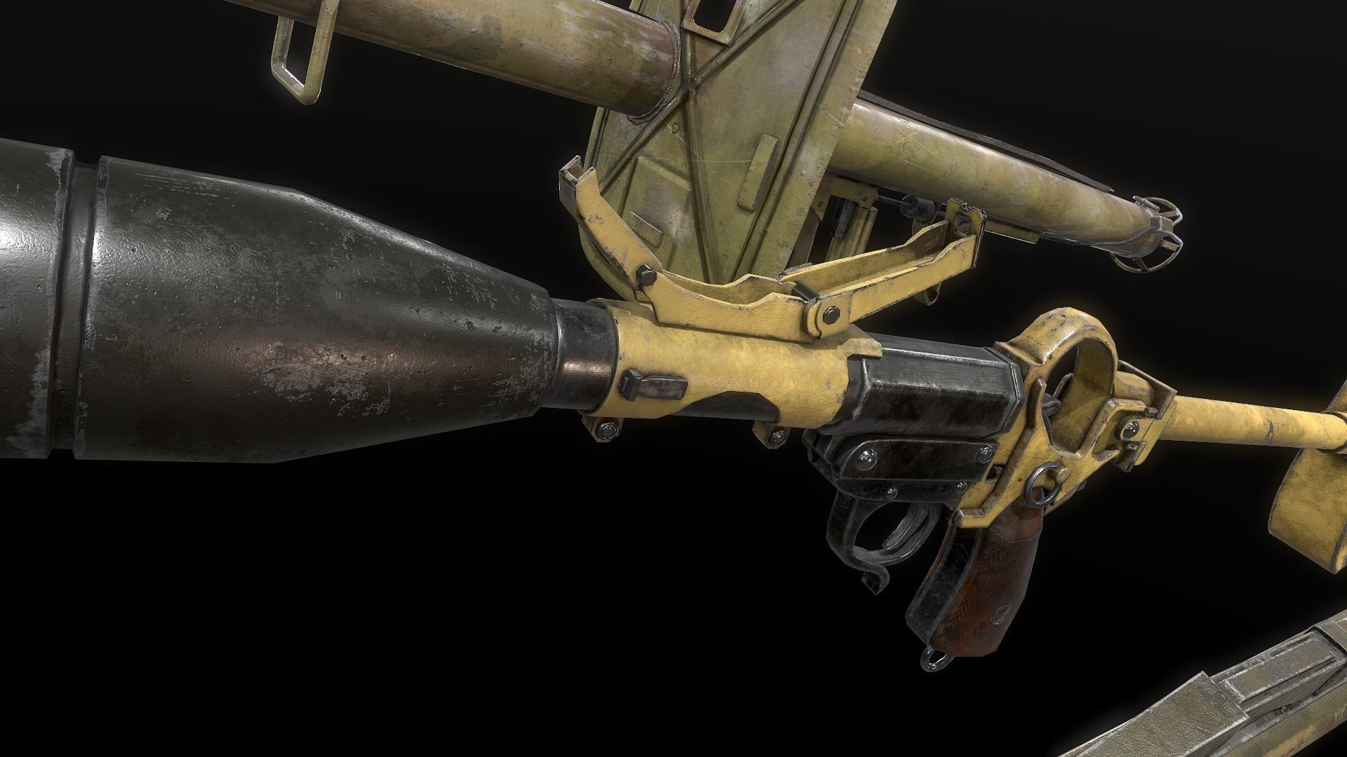 3D Model Collection WW2 Rocket Launcher Weapons PACK VR / AR / low-poly ...