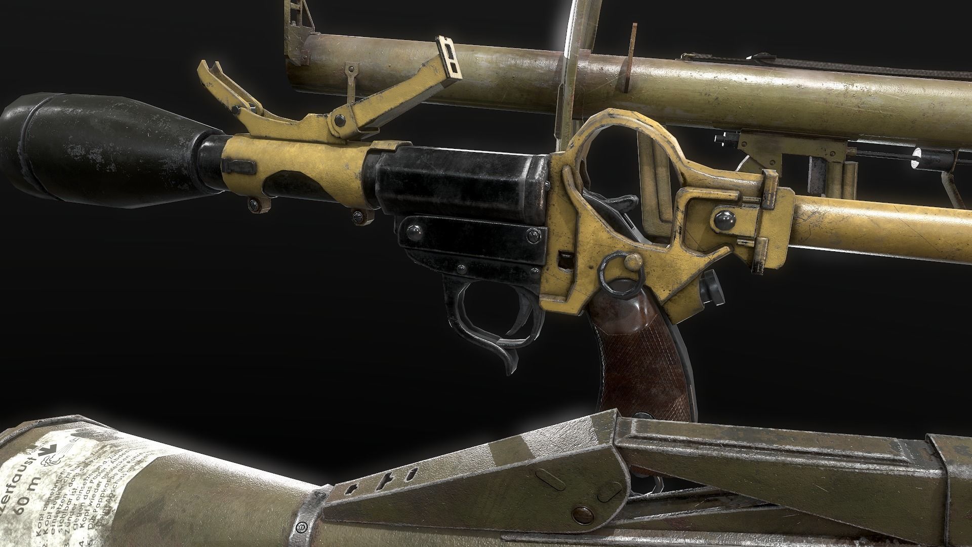 3D Model Collection WW2 Rocket Launcher Weapons PACK VR / AR / low-poly ...