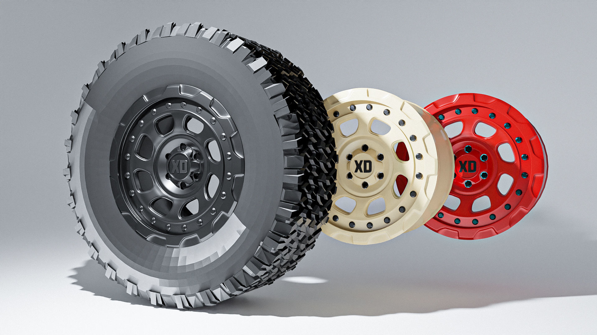 XD Storm Wheels XD861 3D model | CGTrader
