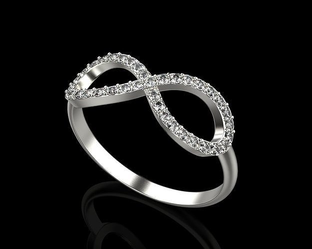 Infinity ring 35 3D model 3D printable | CGTrader