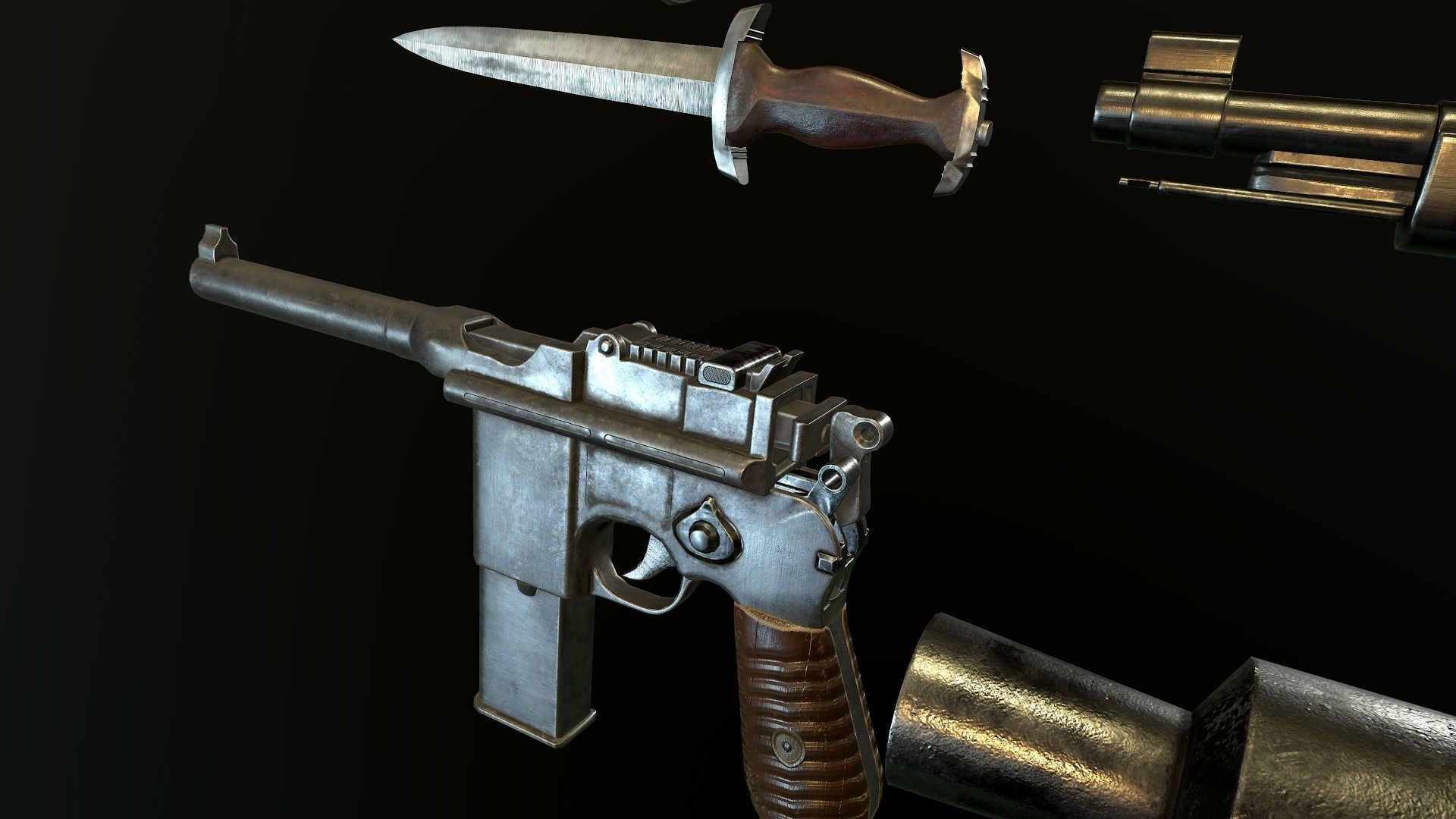 3D Model Collection WW2 German Weapons Pack VR / AR / low-poly | CGTrader