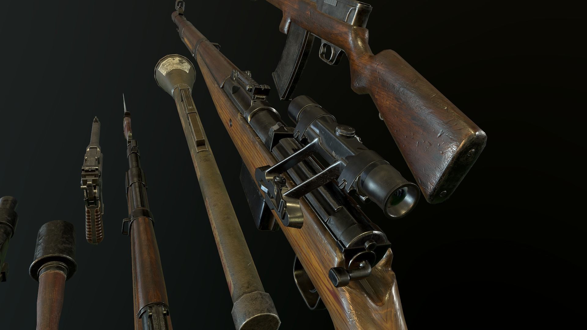 3D Model Collection WW2 German Weapons Pack VR / AR / low-poly | CGTrader