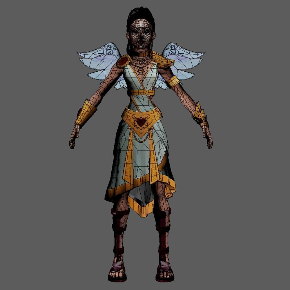 3D model Female Cupid VR / AR / low-poly | CGTrader