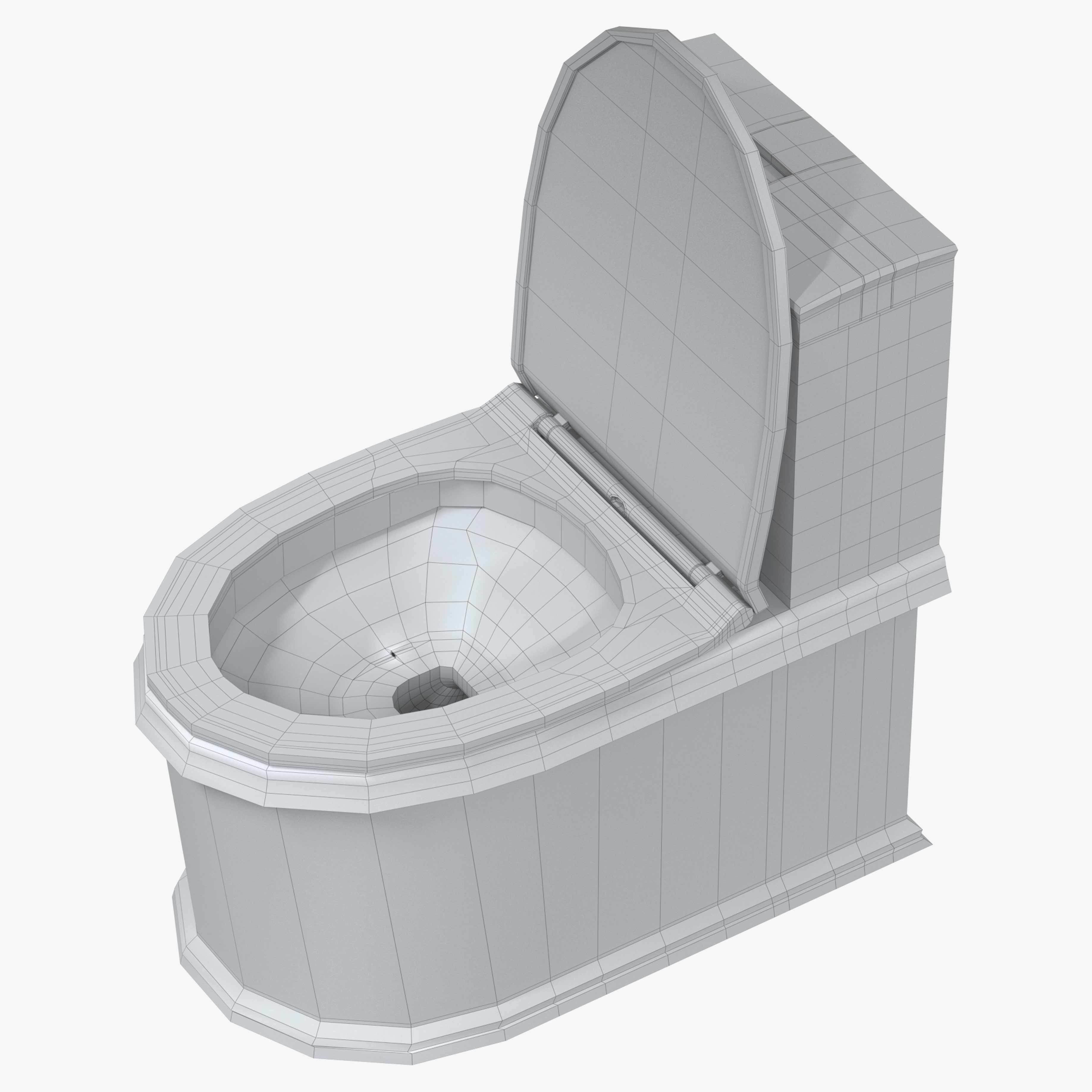Toilet bowl - 3 models 3D model | CGTrader