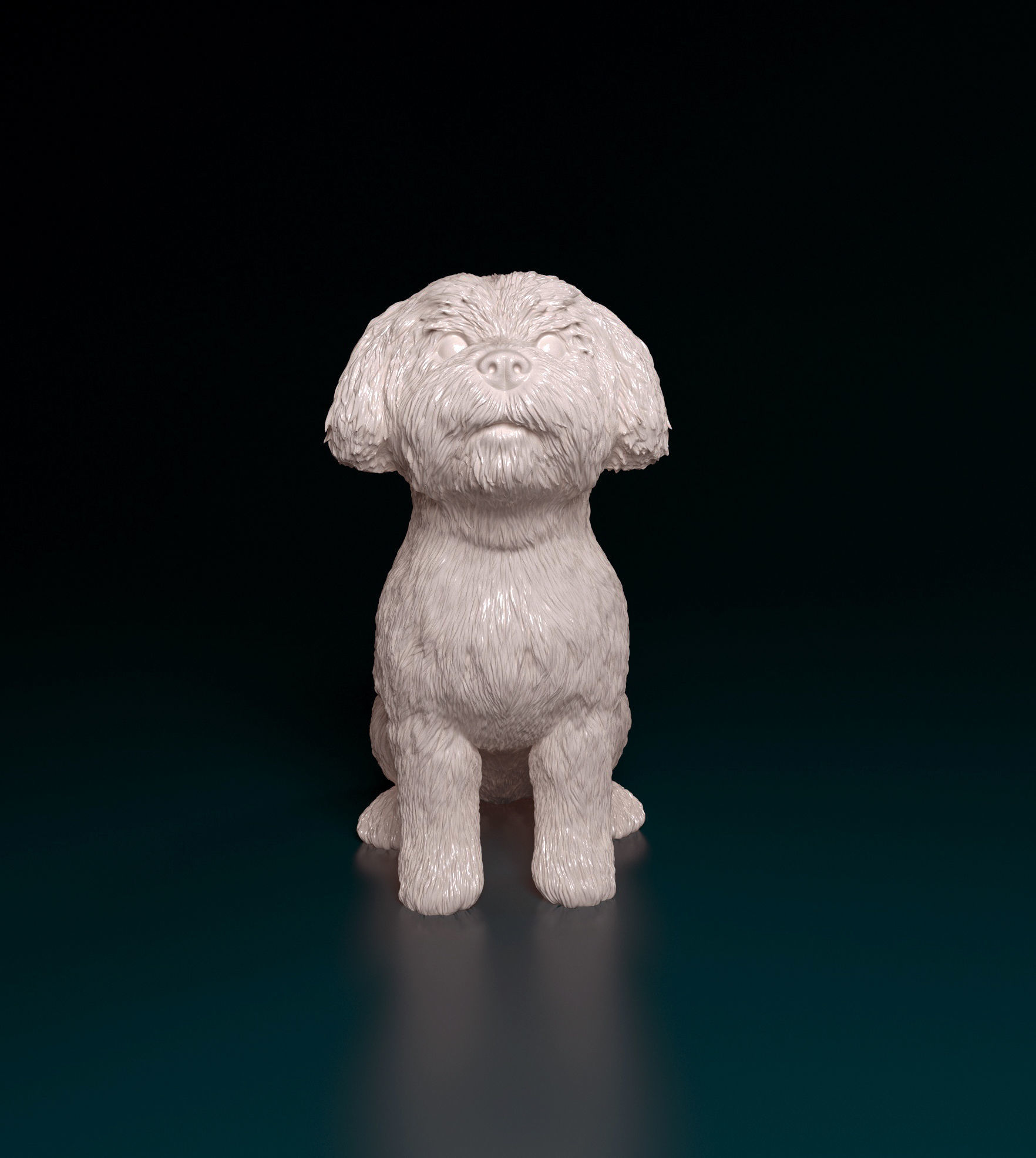 Maltese dog 3D model 3D printable | CGTrader