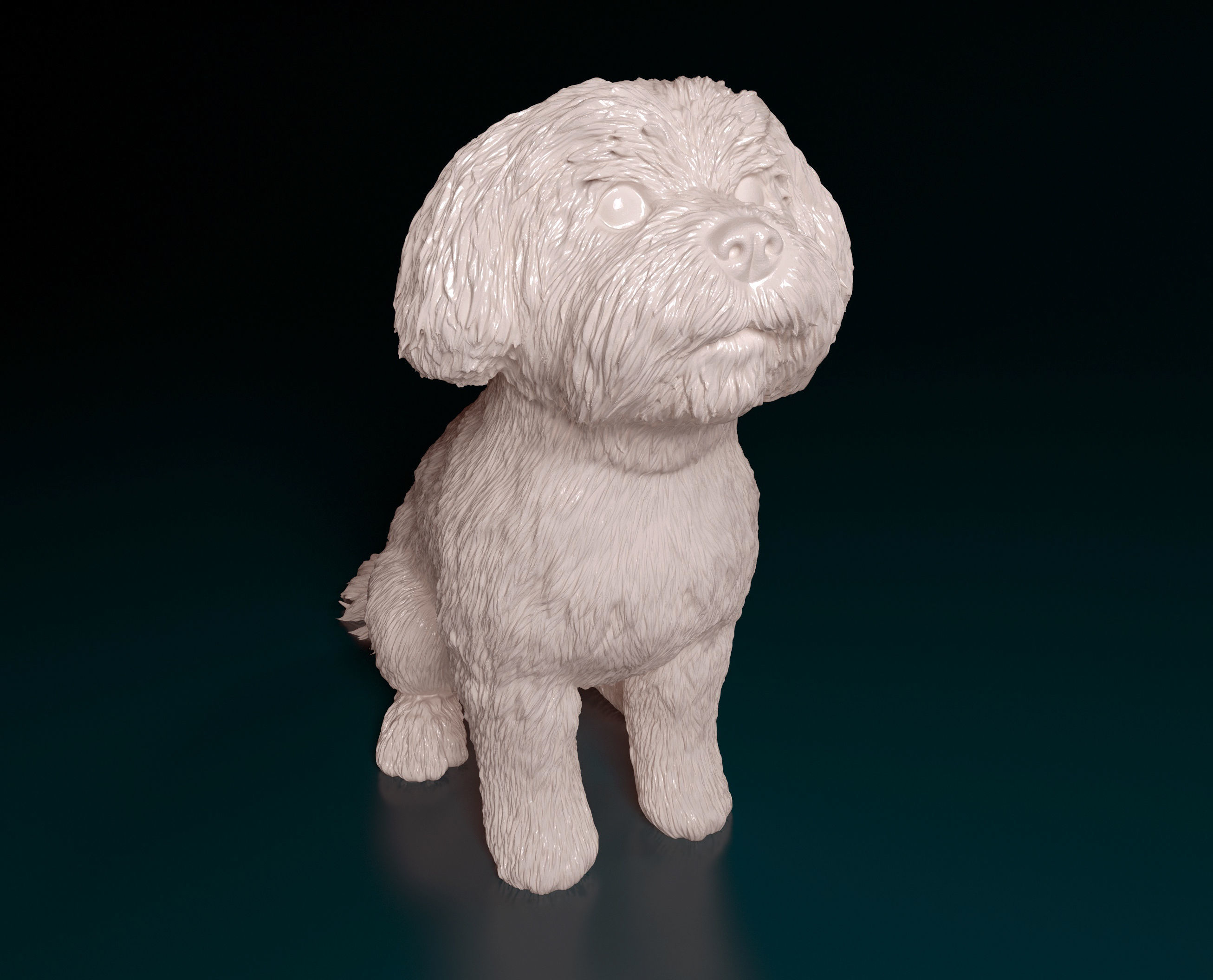 Maltese dog 3D model 3D printable | CGTrader