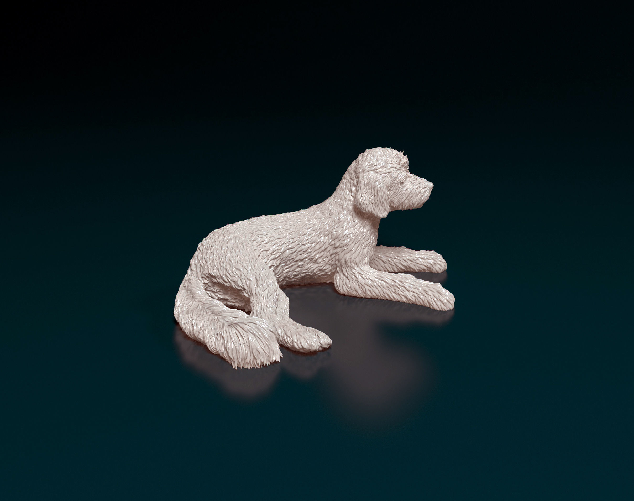 Old English Sheepdog 3D model 3D printable | CGTrader